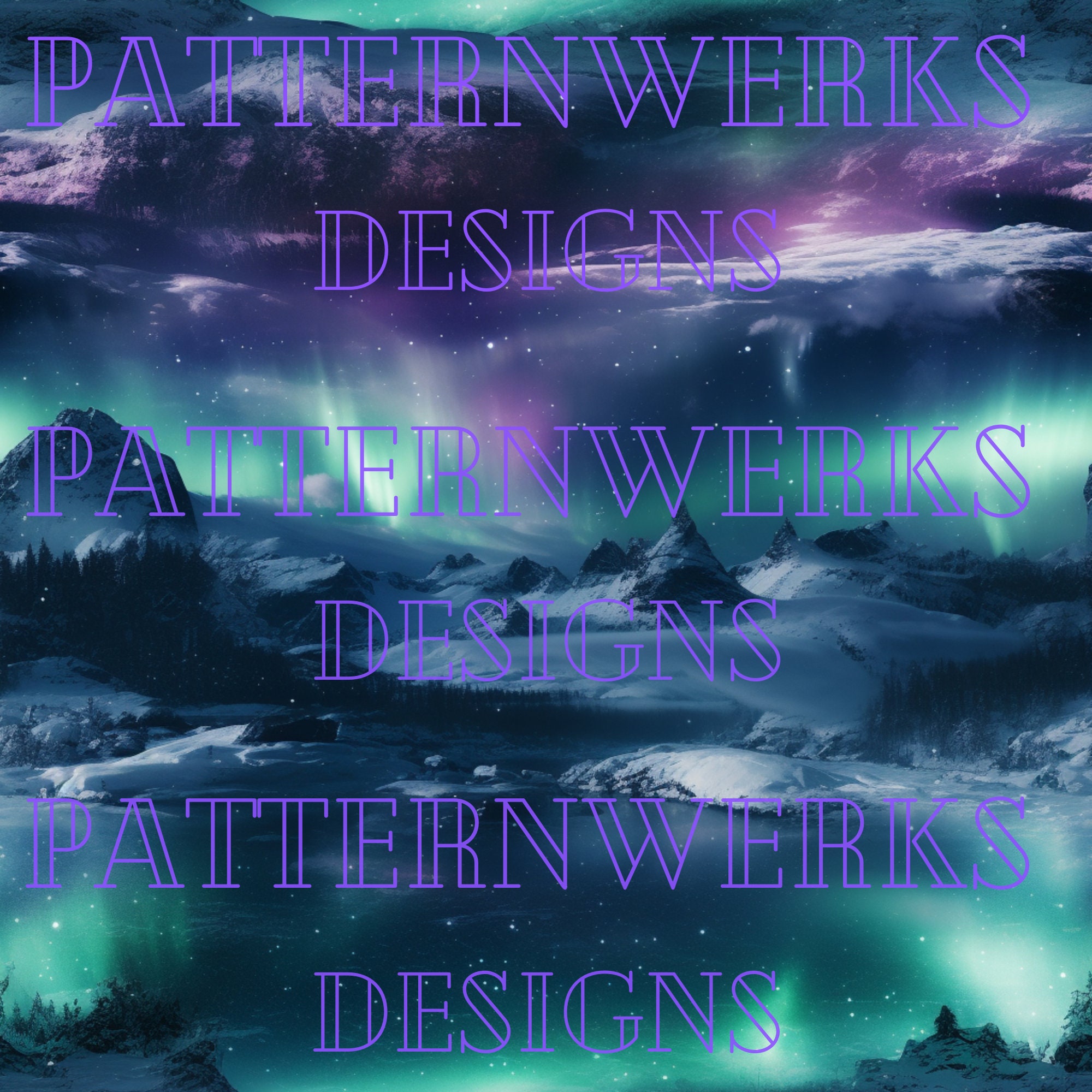Northern Lights Digital Paper -- Seamless Pattern -- Northern Lights ...