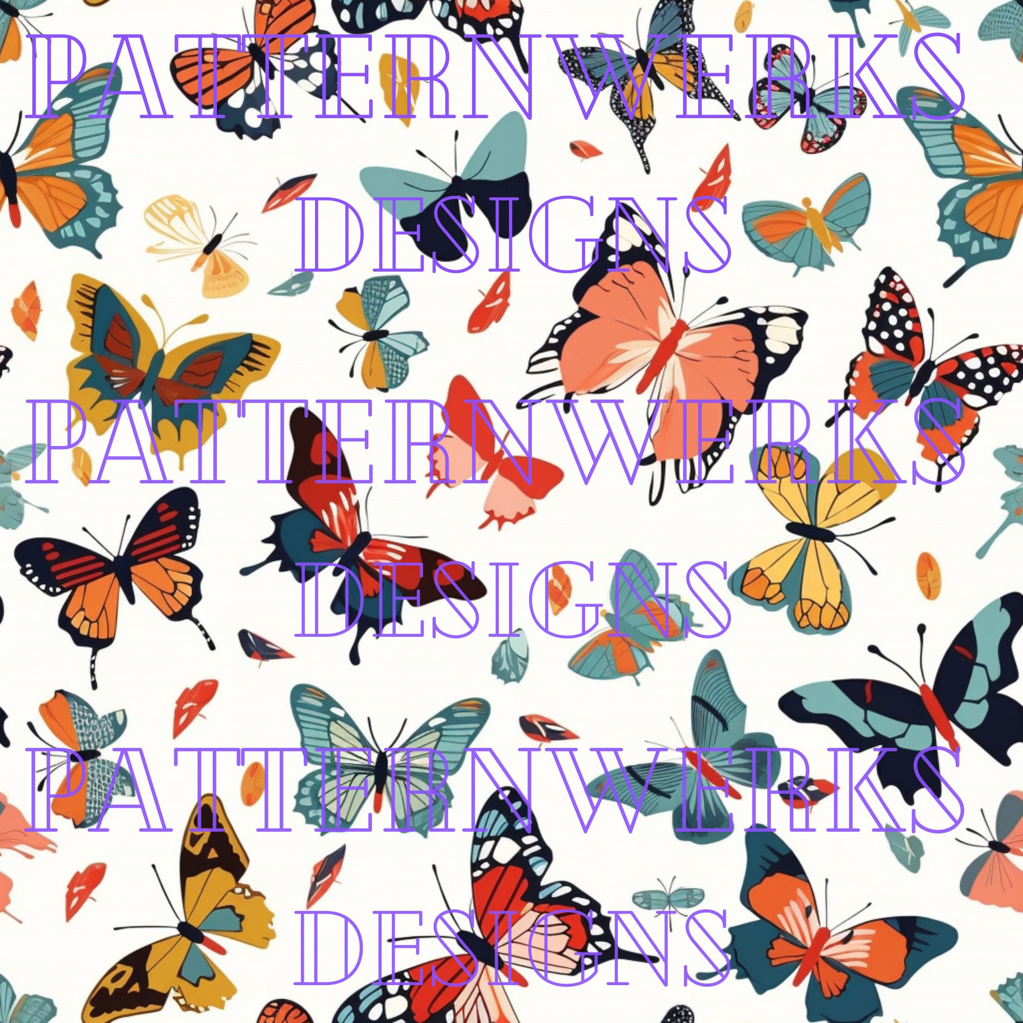 Insect Digital Paper -- Seamless Pattern -- Bug Backgrounds -- 12 ...