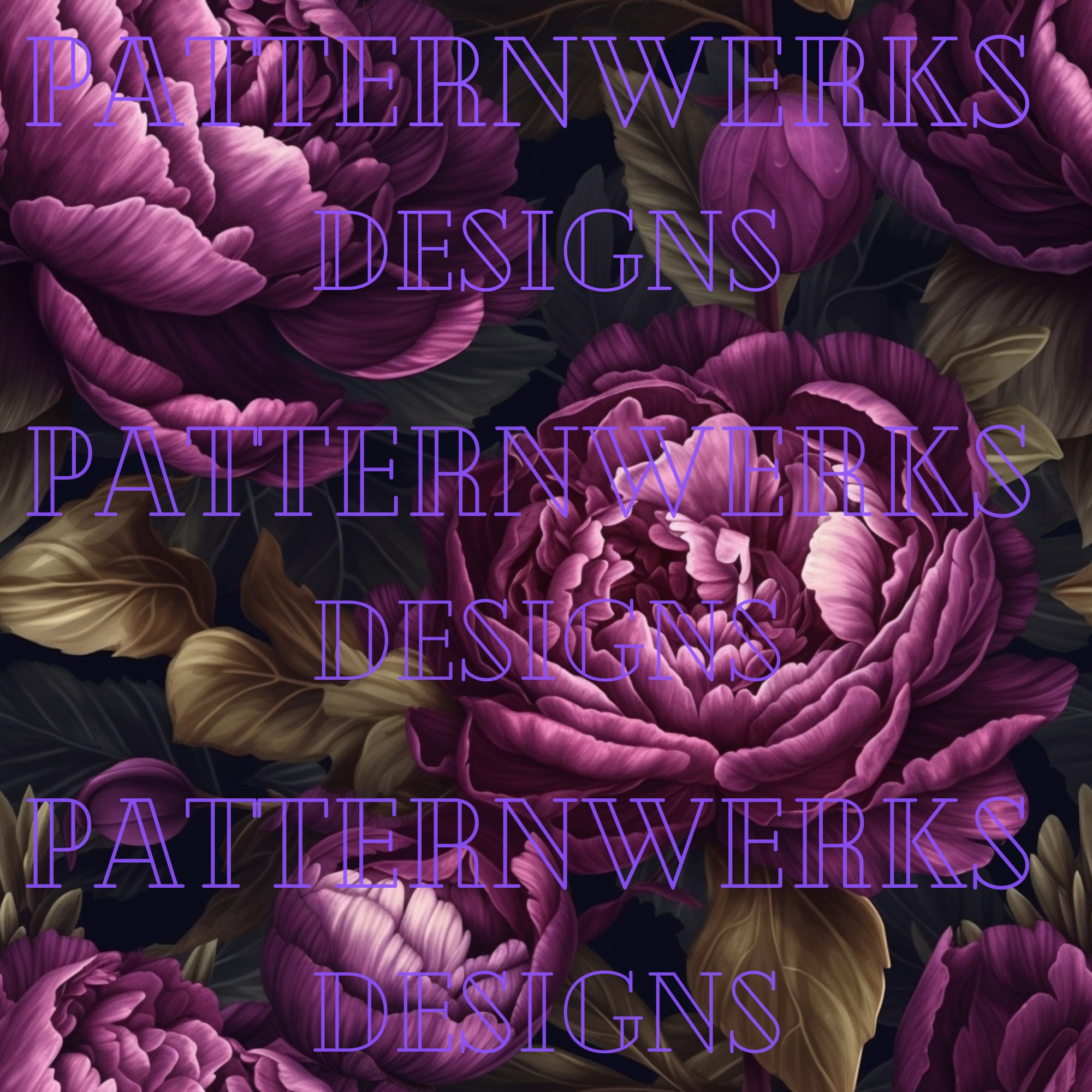 Peony Flowers Digital Paper -- Seamless Pattern --flower Backgrounds ...