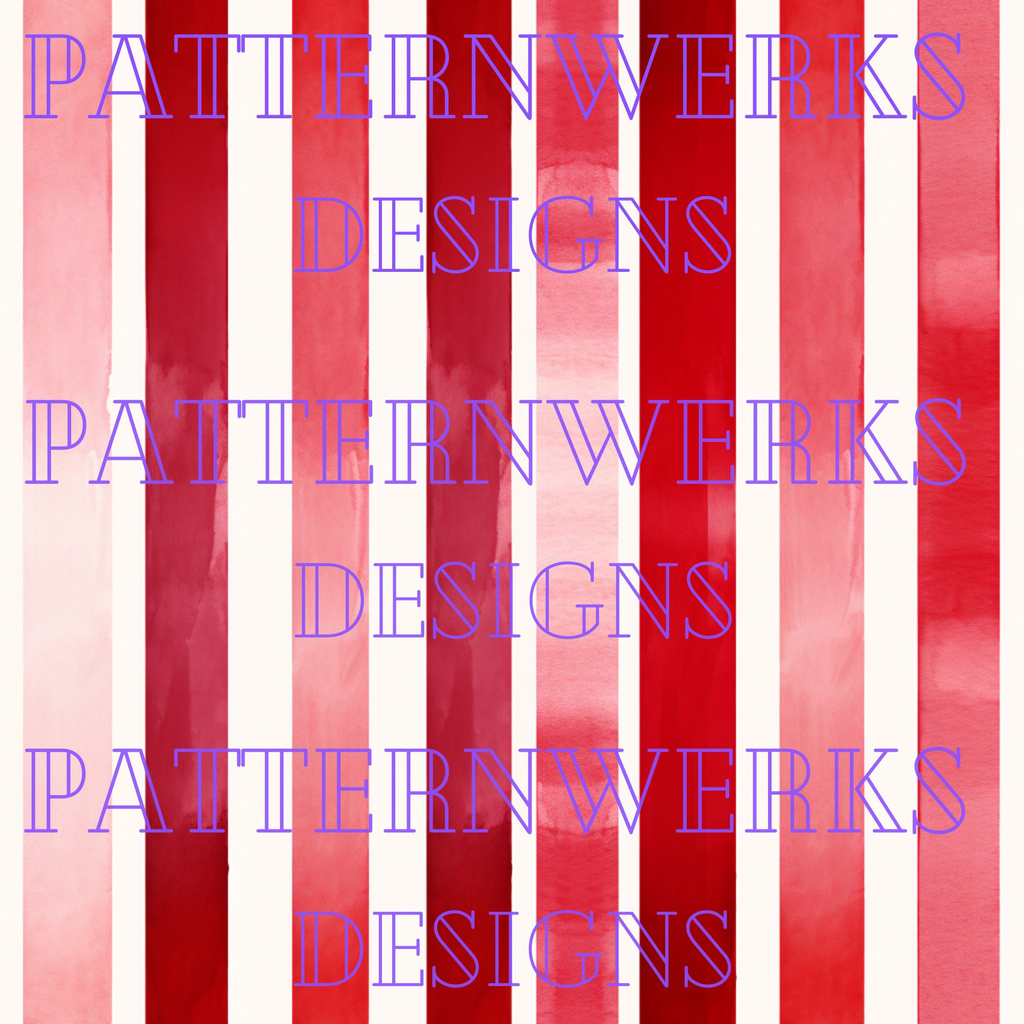 Watercolor Red Stripes Digital Paper Seamless Pattern Striped ...