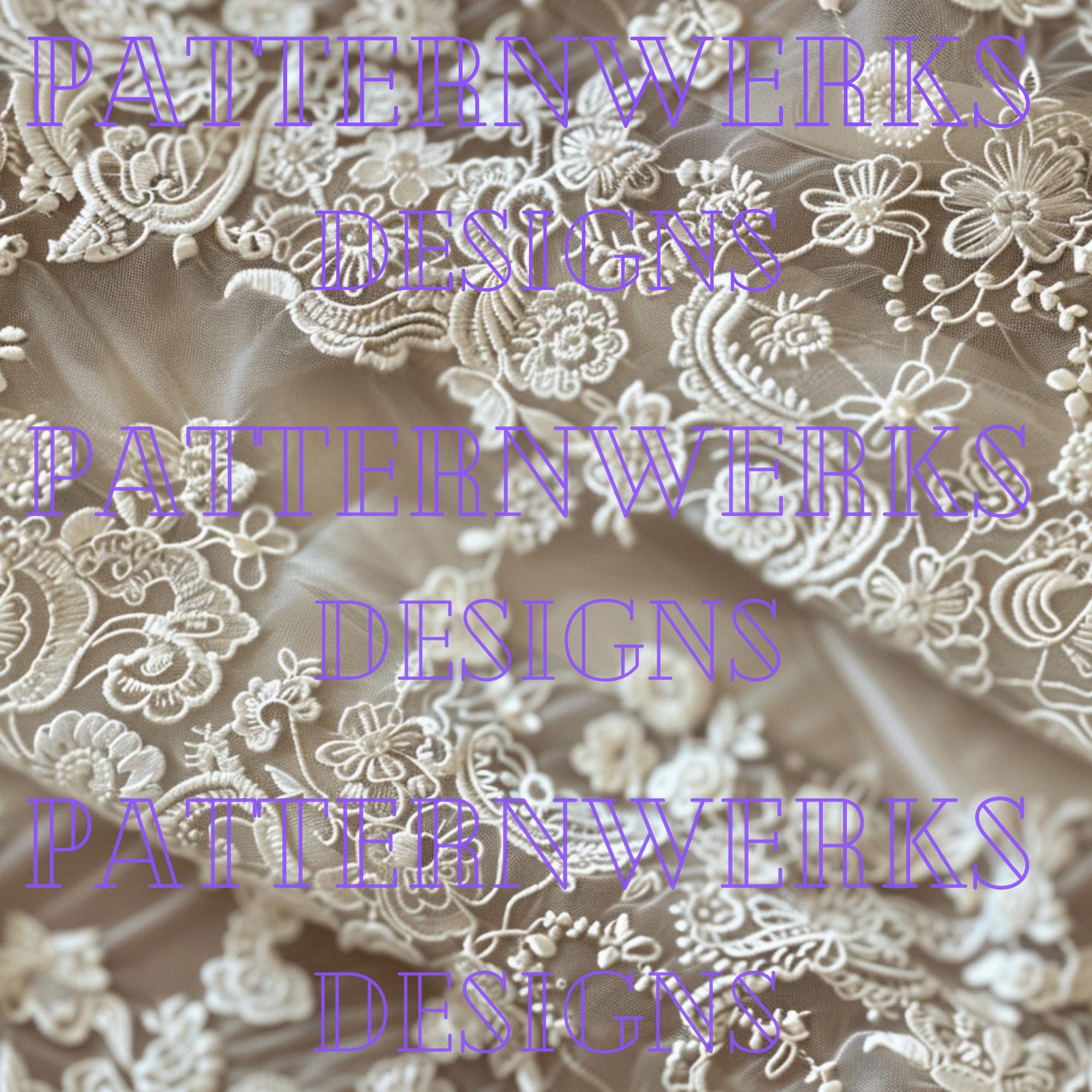 Ivory Vintage Lace Digital Paper -- Seamless Pattern -- Lace ...