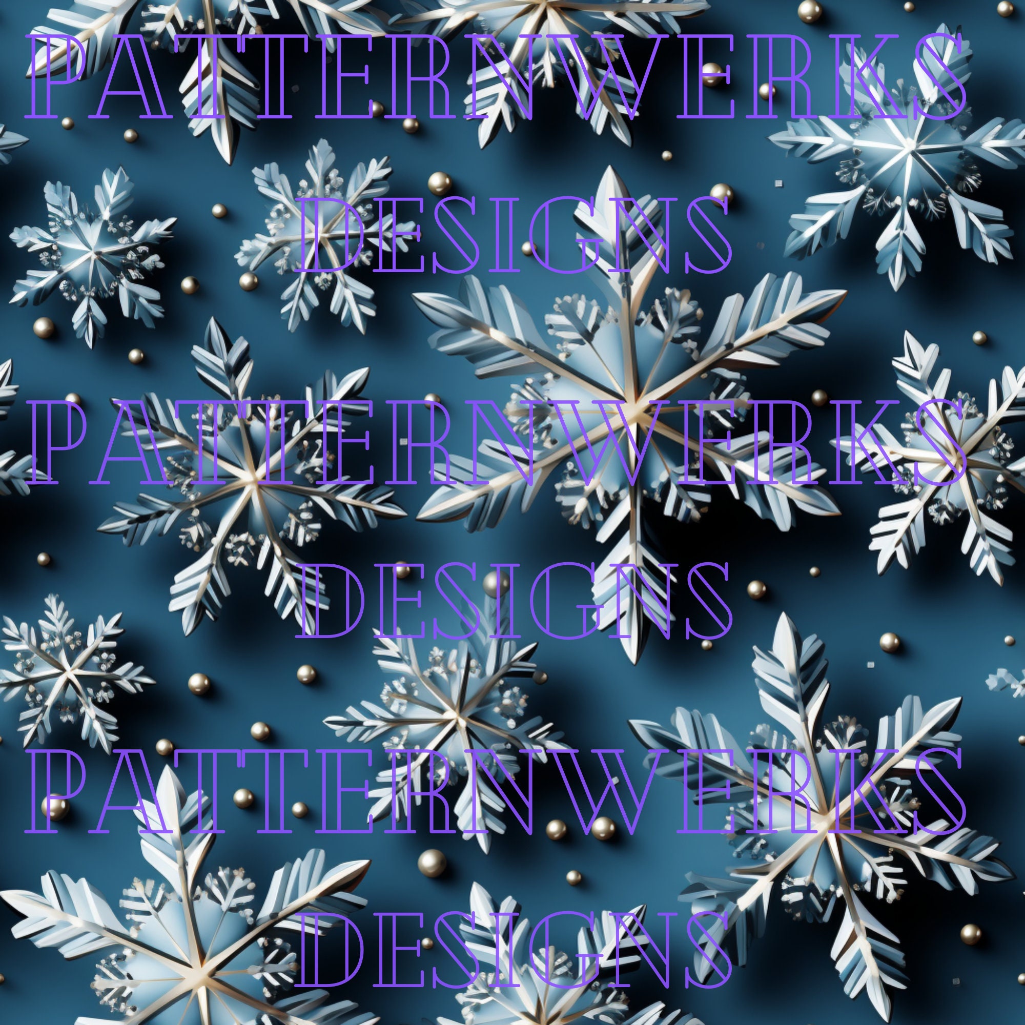 Elegant Snowflake Digital Paper -- Seamless Pattern -- Winter ...