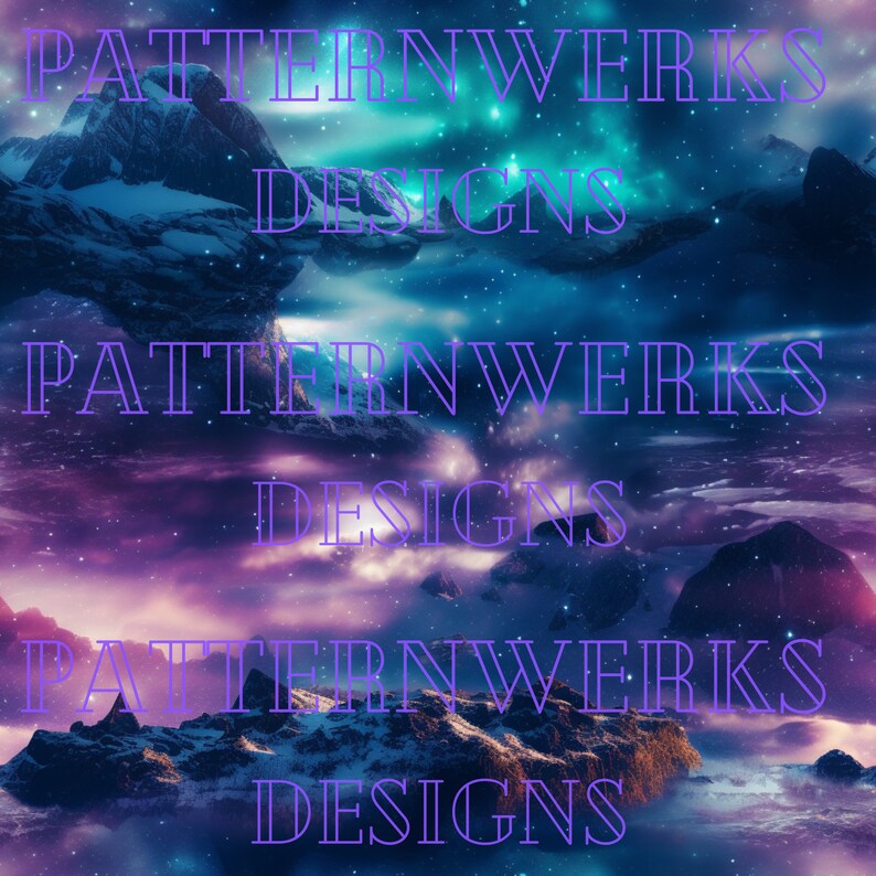 Northern Lights Digital Paper -- Seamless Pattern -- Northern Lights ...