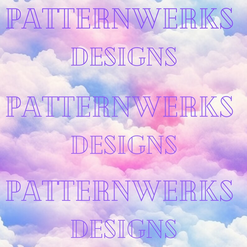 Pastel Cloudy Skies Digital Paper -- Seamless Pattern -- Cloud ...