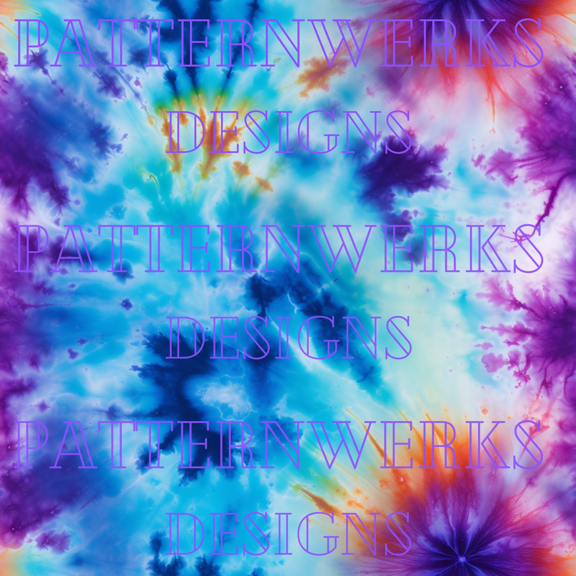 Blue and Purple Tie Dye Digital Paper -- Seamless Pattern -- Tie Dye ...