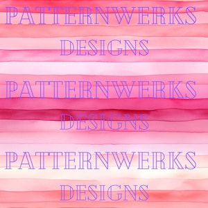 Watercolor Pink Stripes Digital Paper -- Seamless Pattern -- Striped ...