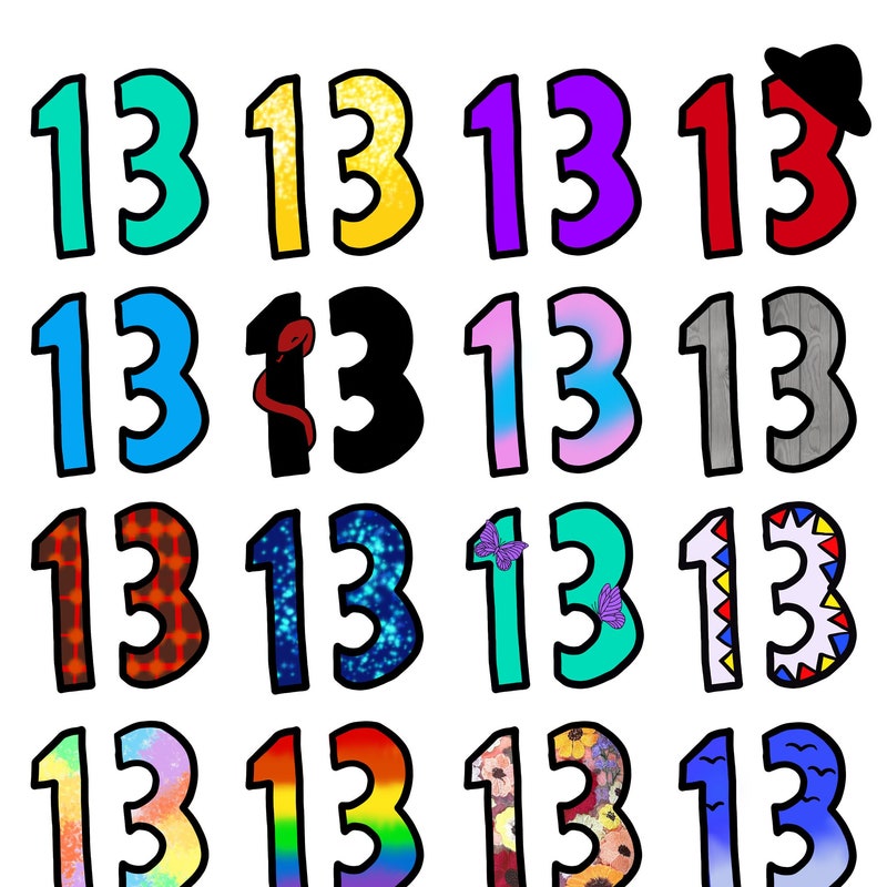 13 Hand Tattoo - Etsy