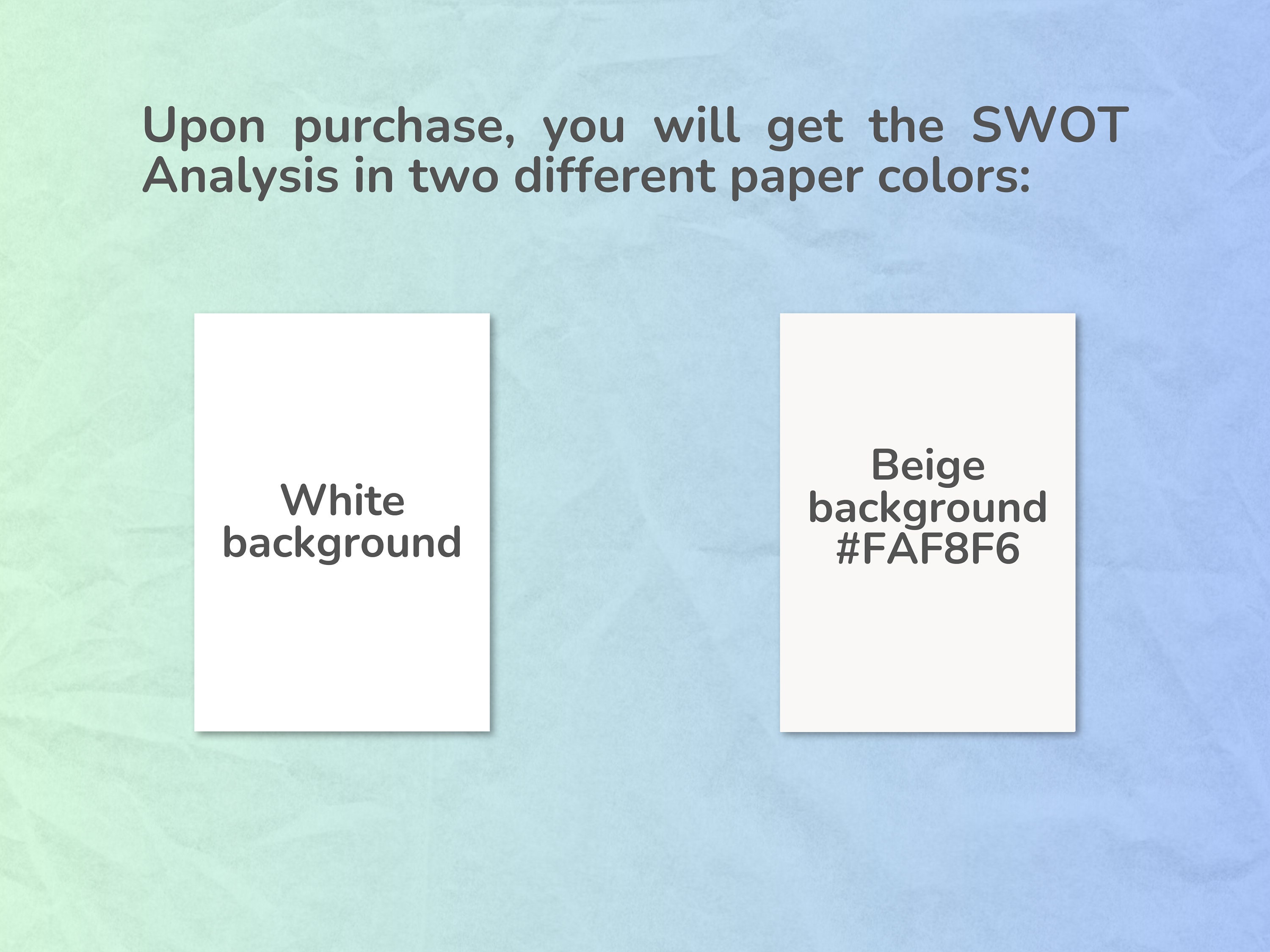 SWOT Analysis, Strength and Weaknesses Worksheet With Instructions ...