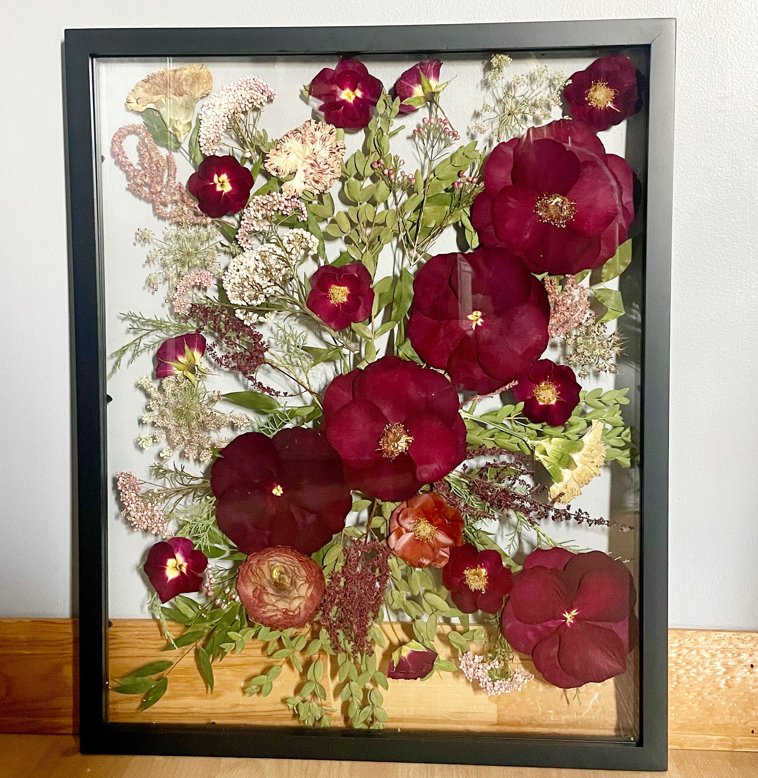 Custom Pressed Flower Preservation | Pressed Flowers | Wedding Flowers ...