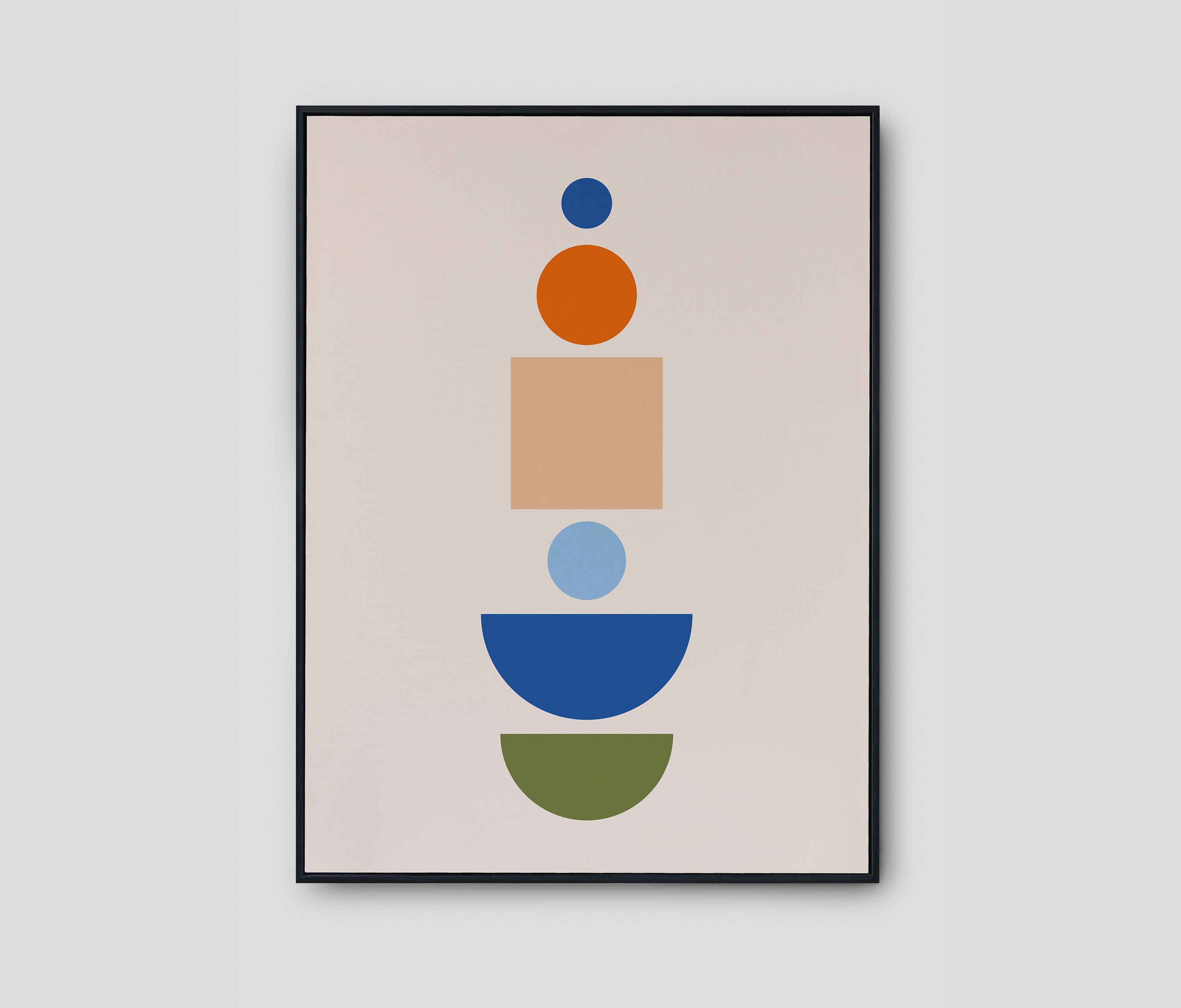 Geometry Colorful Shapes Poster Balance - Etsy