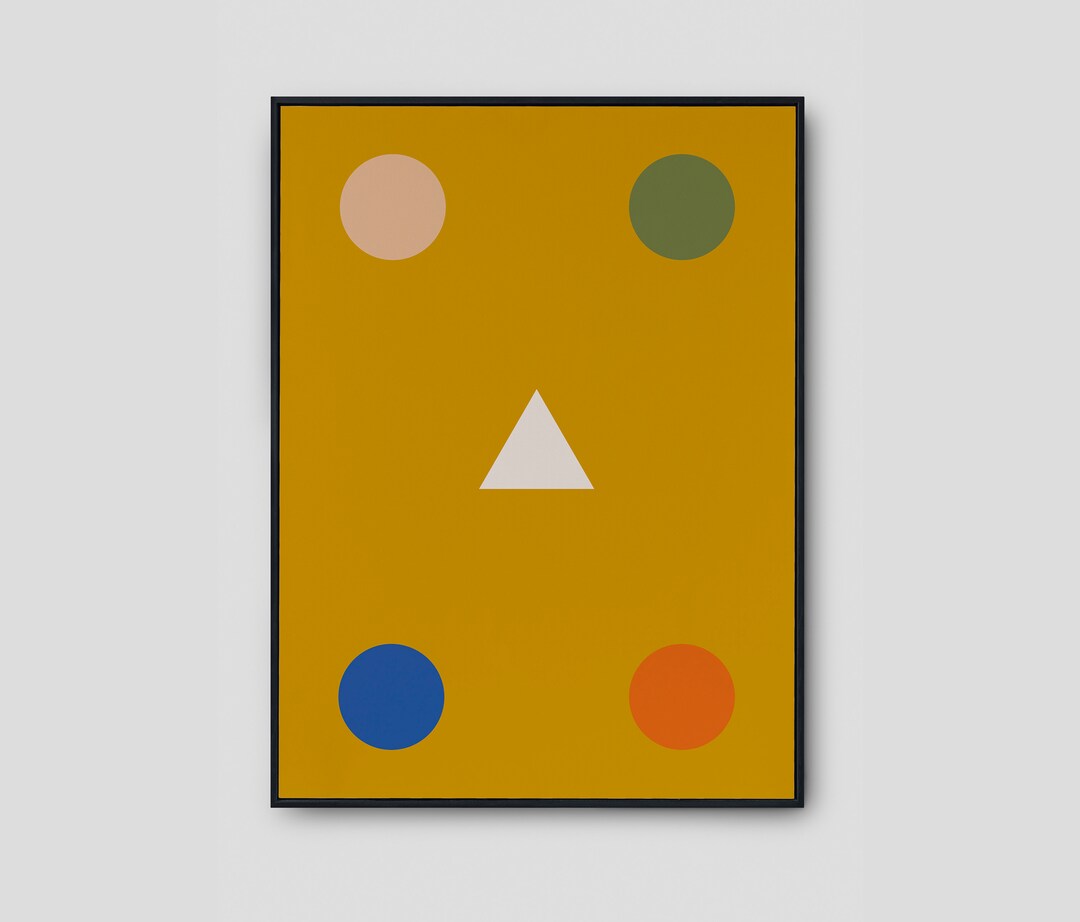 Colorful Playful Poster Geometry - Etsy