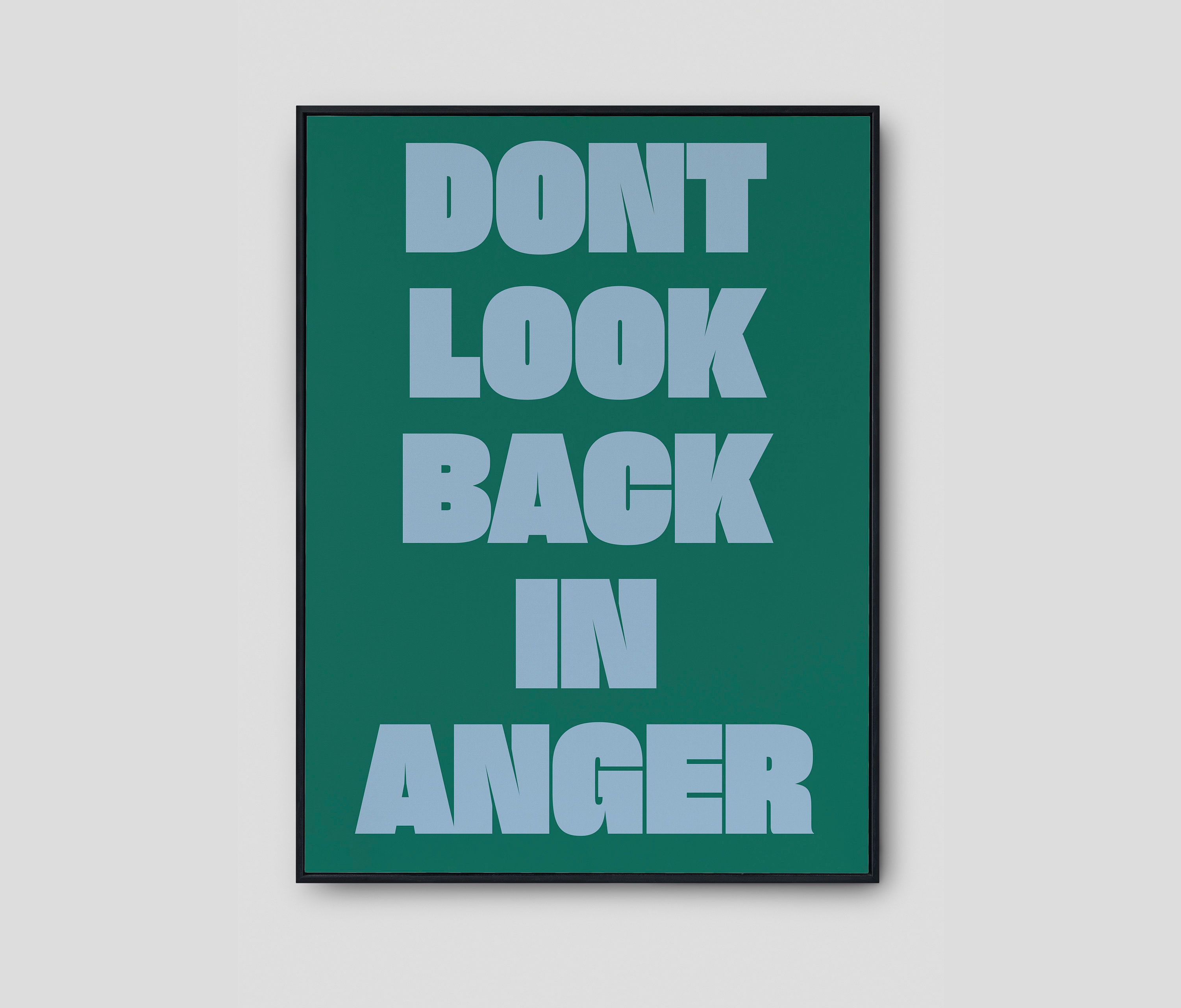 Don't Look Back in Anger Poster Lyrics Oasis - Etsy
