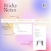 Notion Sticky Note Template: Digital Organization (templates) - Etsy
