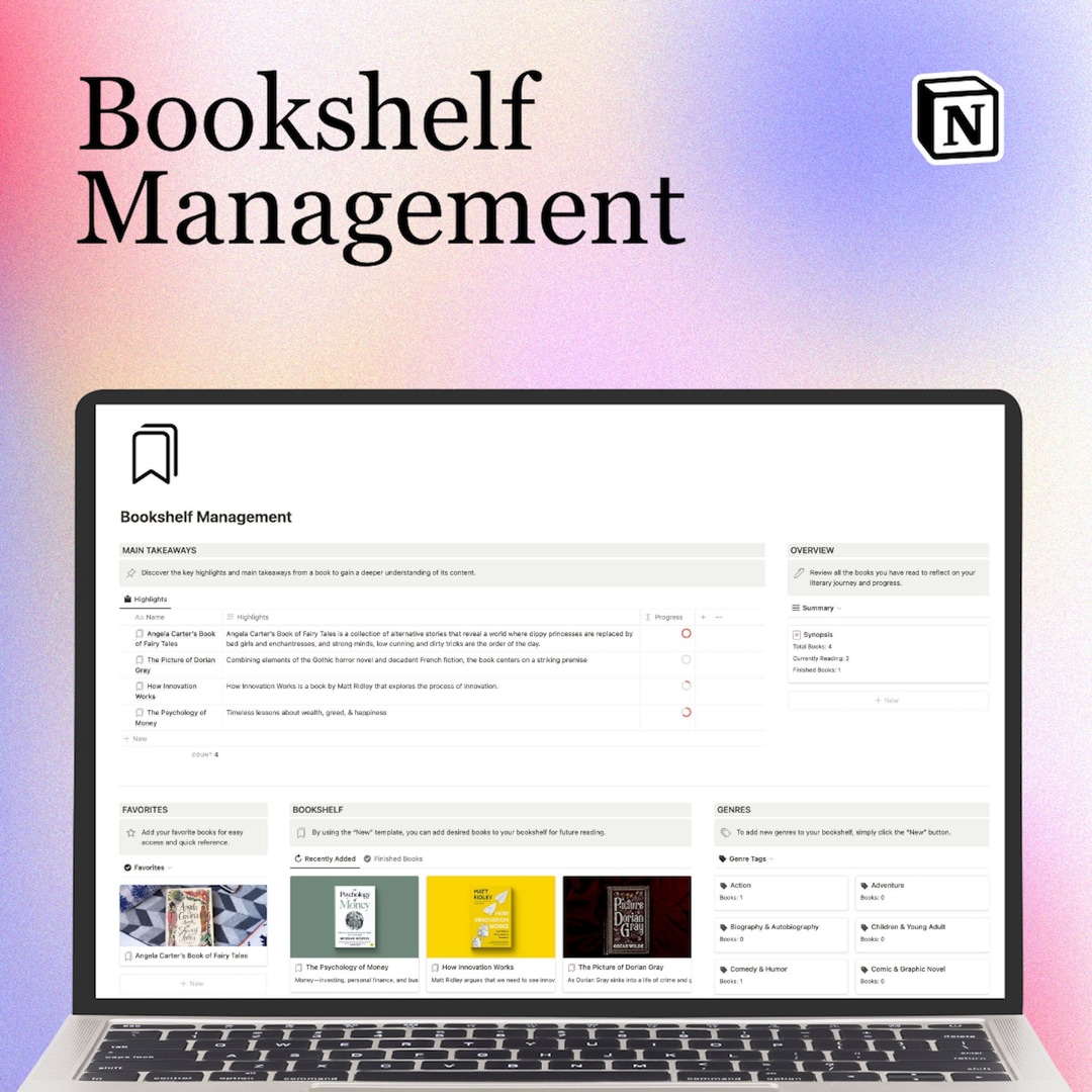 Notion Book Tracker | Notion Book Tracker | Digital Reading Journal ...