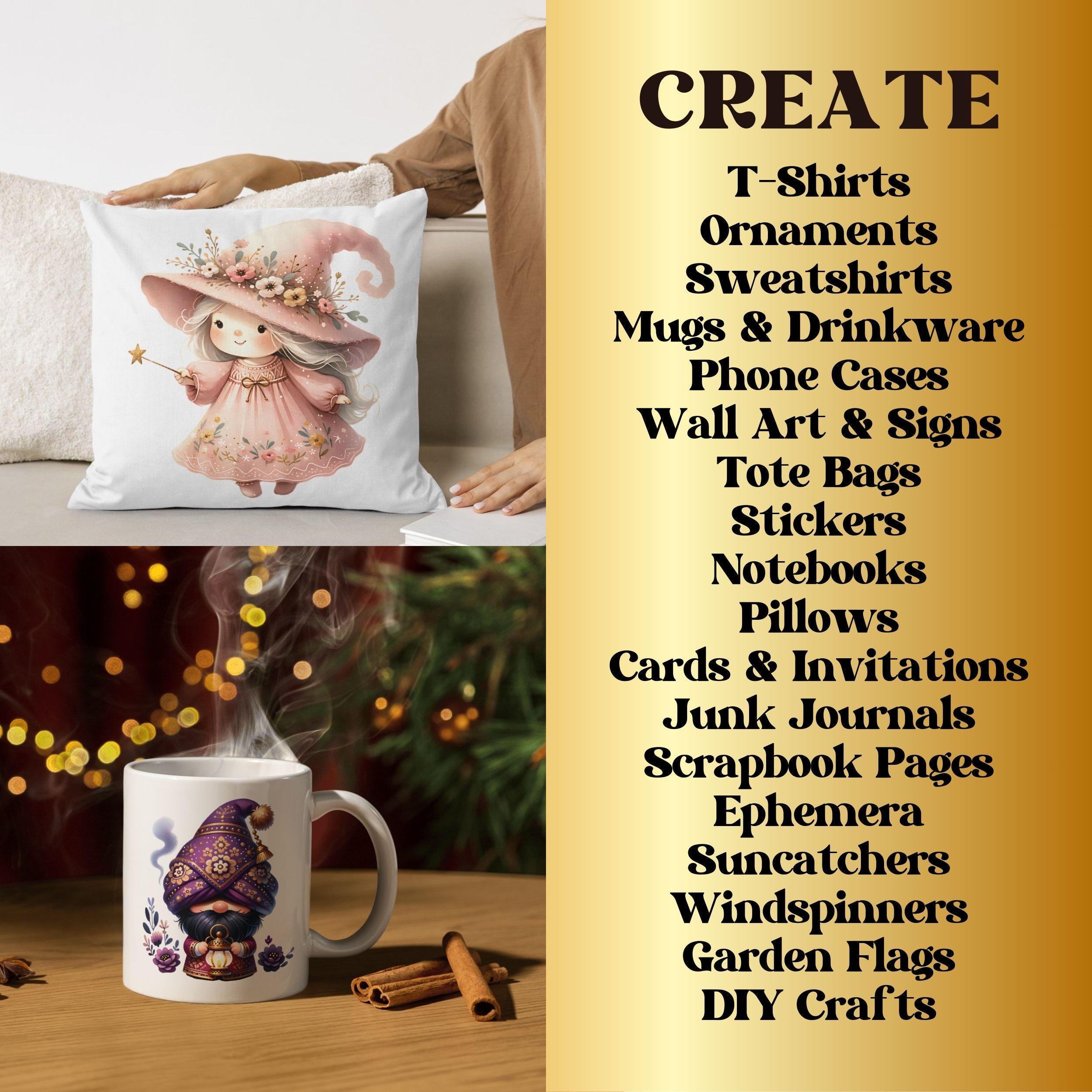 Fantasy Gnome Clipart Bundle: 20 PNG Medieval Fairy Tale Characters for ...