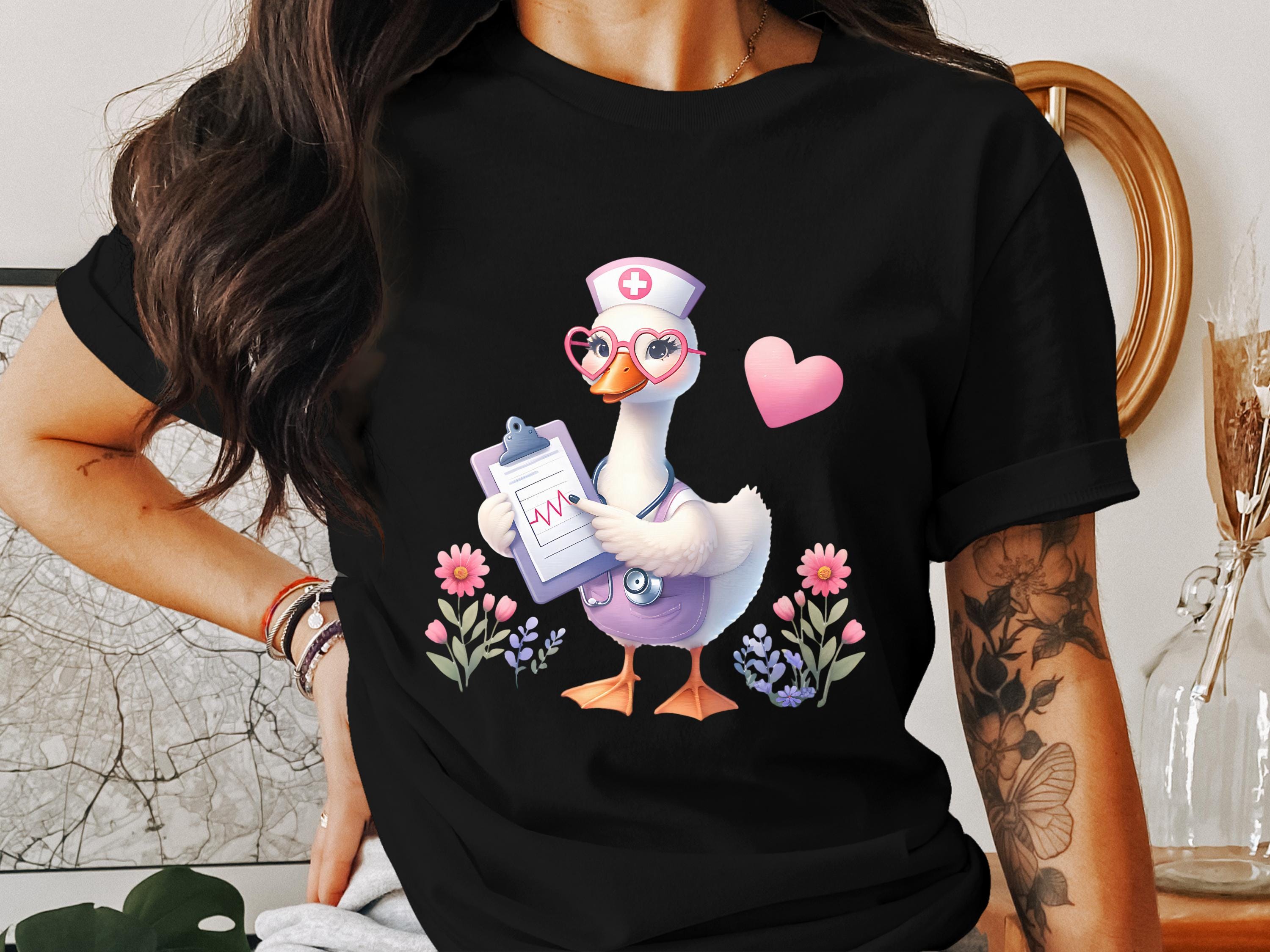 Nurse Goose Clipart: Medical Duck Doctor PNG Graphics (commercial Use ...