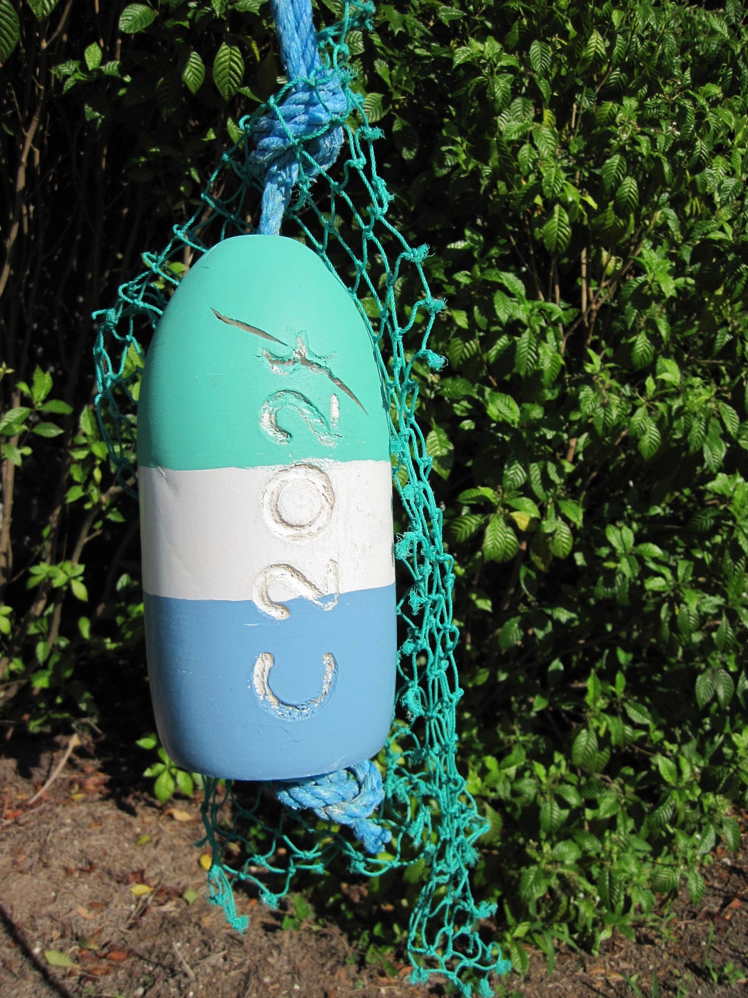 Lobster Buoy Crab Float With Fishing Net Ghost Net Coastal - Etsy