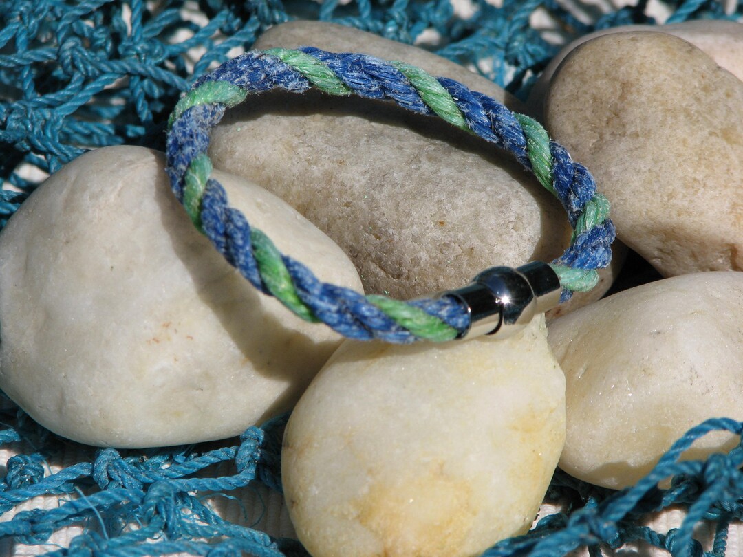 Ghost Net Bracelet Recycled Fishing Net Ocean Conservation Bracelet - Etsy