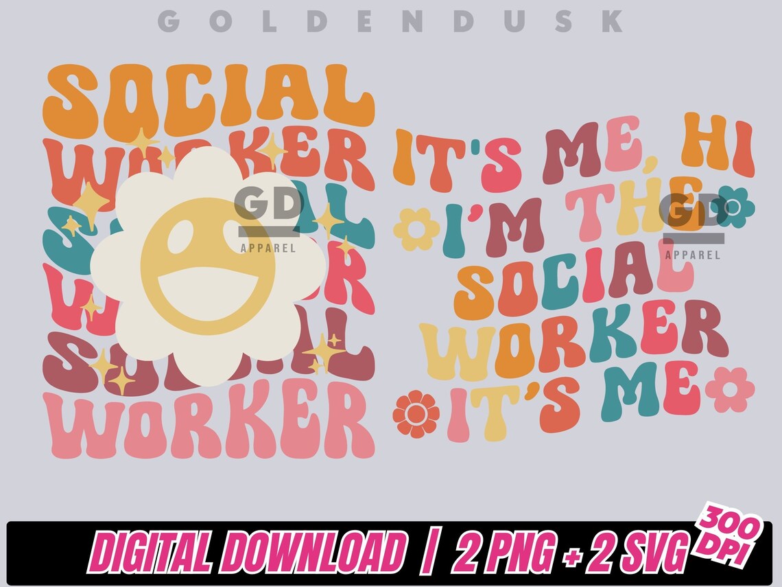 Social Worker Png, Social Worker Svg, Retro Svg Bundle, Social Work Png ...