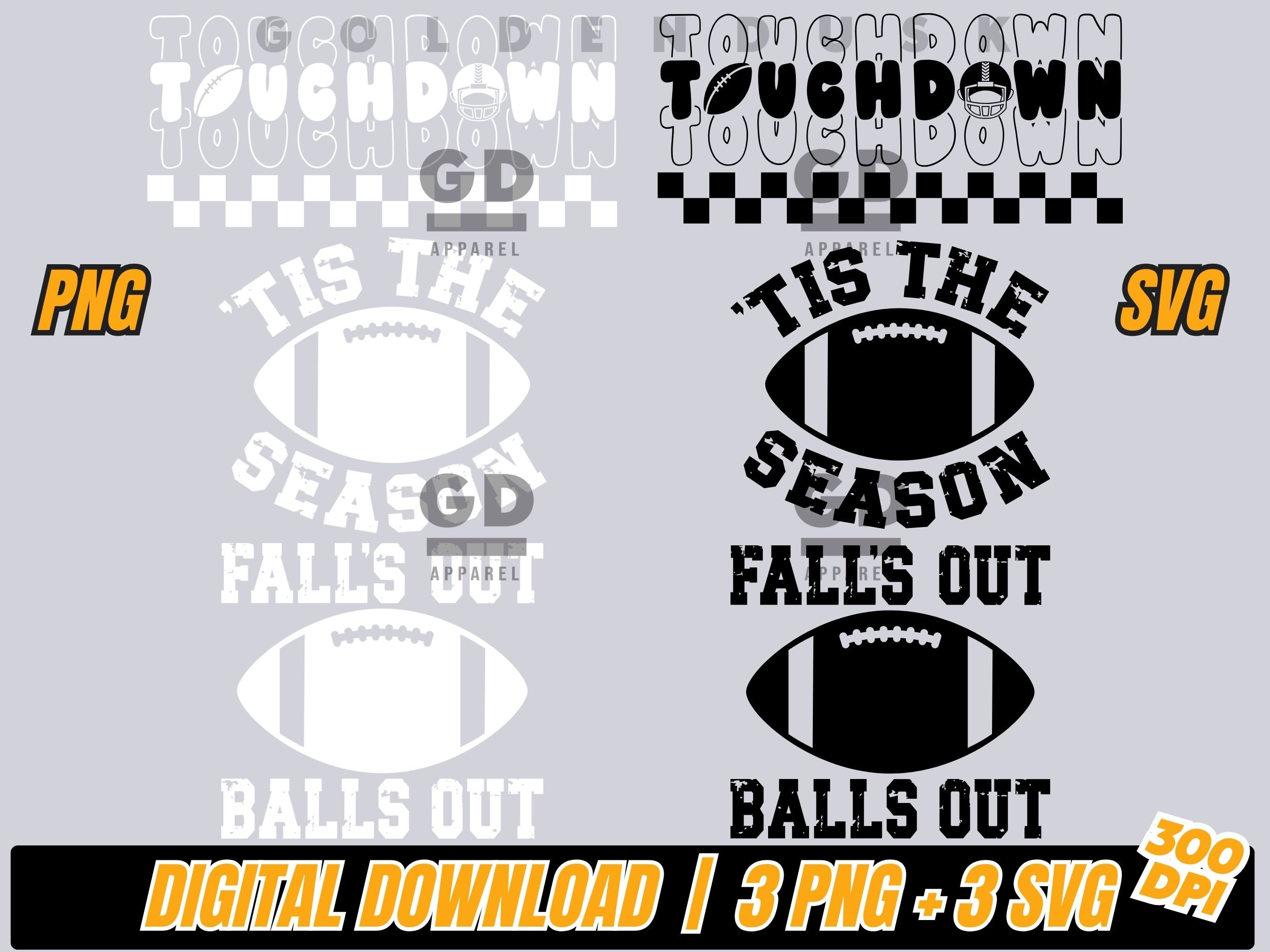 Retro Football Png Bundle, Football Svg Bundle, Touchdown Png ...