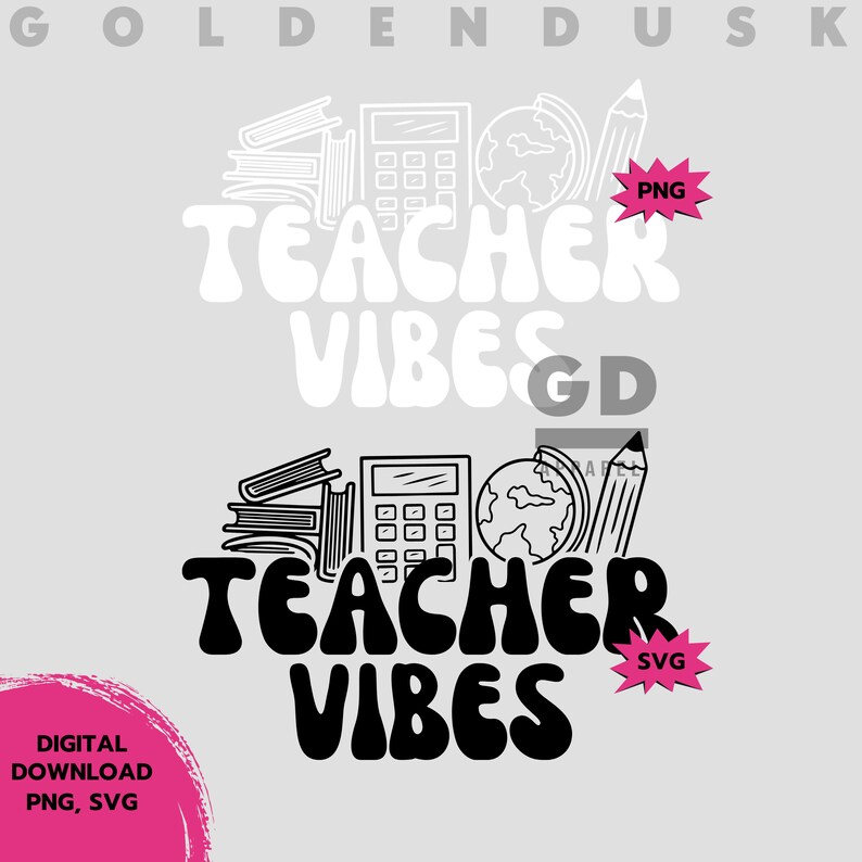 Retro Teacher Png Back to School Png Retro School Png Back - Etsy