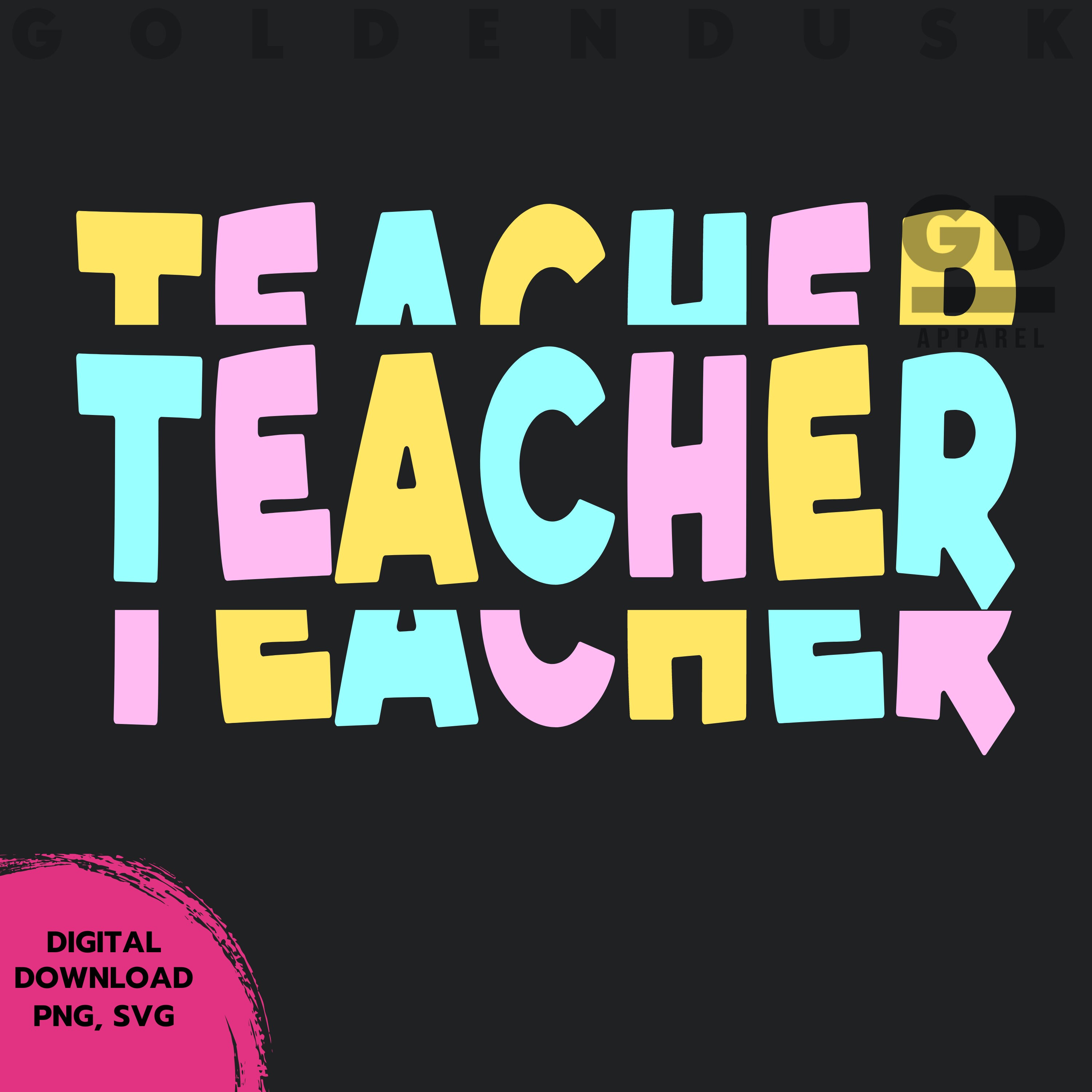 Retro Teacher Png Back to School Png, Retro School Png, Back to School ...