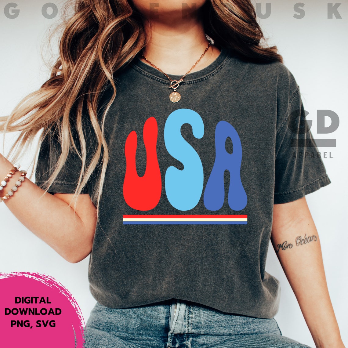 Retro USA Png Retro Png Bundle USA Png USA Svg Retro - Etsy