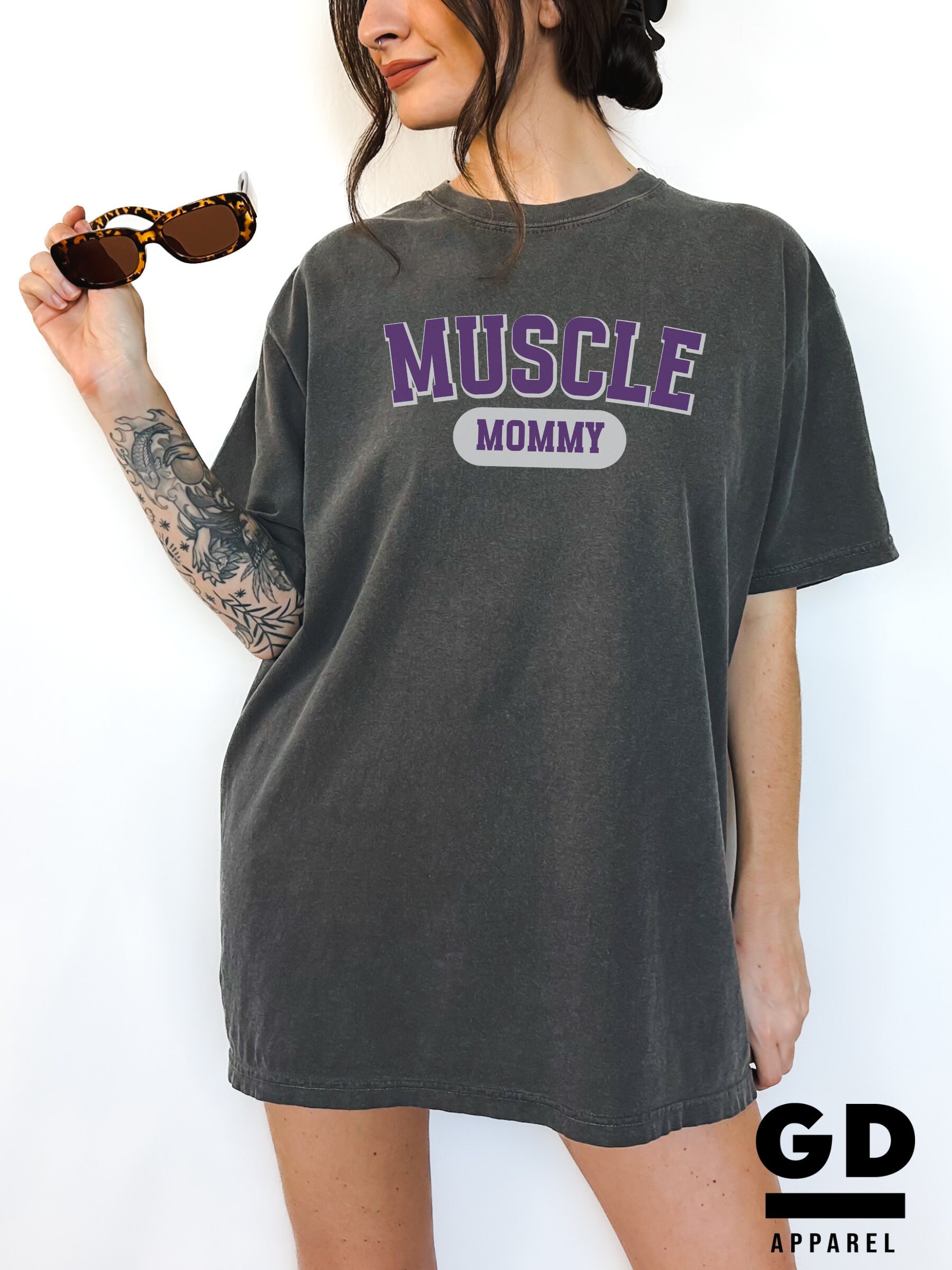 Muscle Mommy Oversized Tshirt Pump Cover Shirt, Fitness Mom Shirt, Pump ...