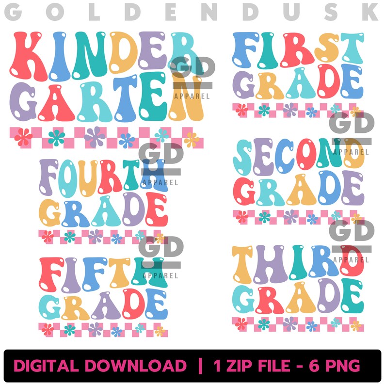 Retro Back to School Png Bundle Teacher Png Bundle, Retro School Png ...