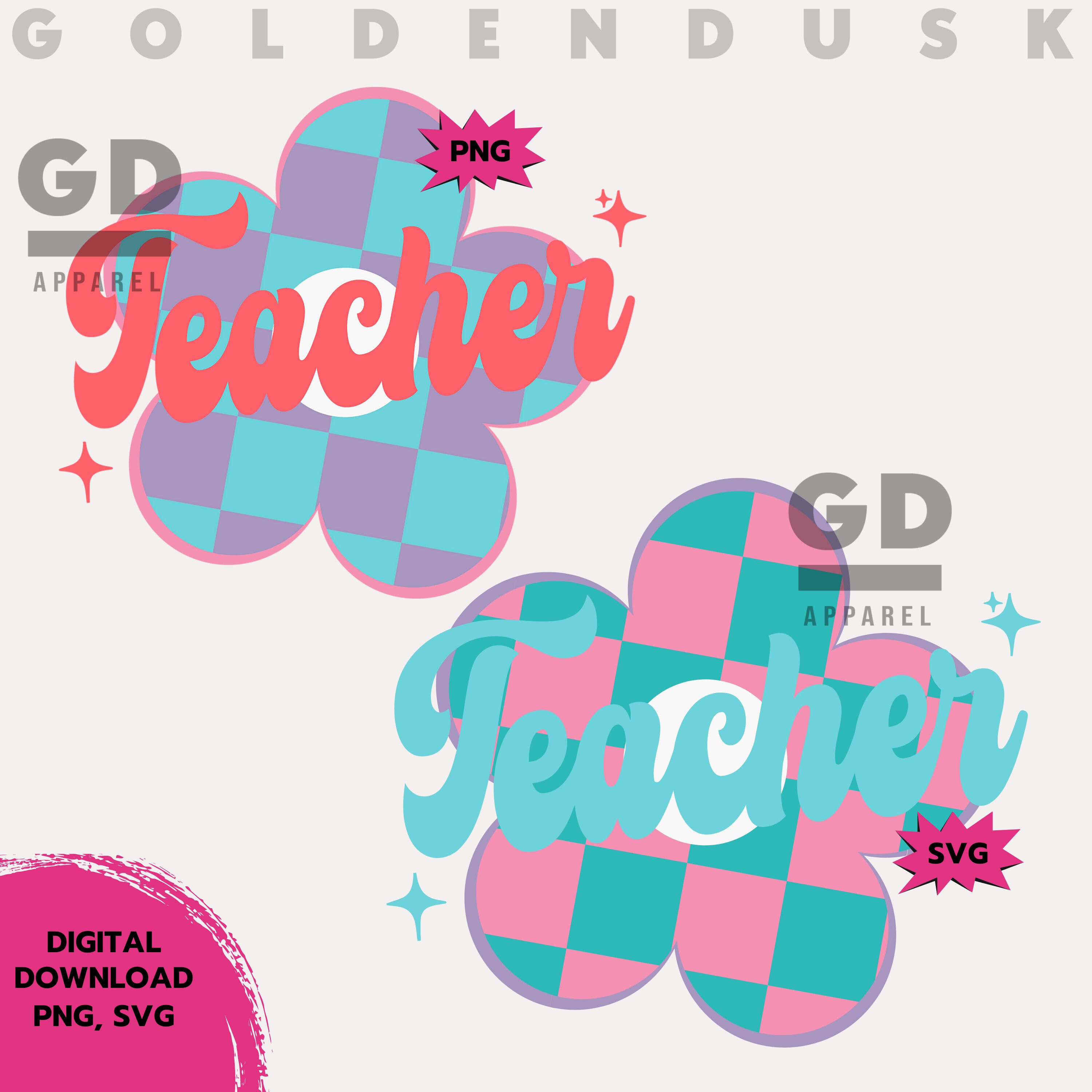 Retro Teacher Png Back to School Png, Retro School Png, Back to School ...