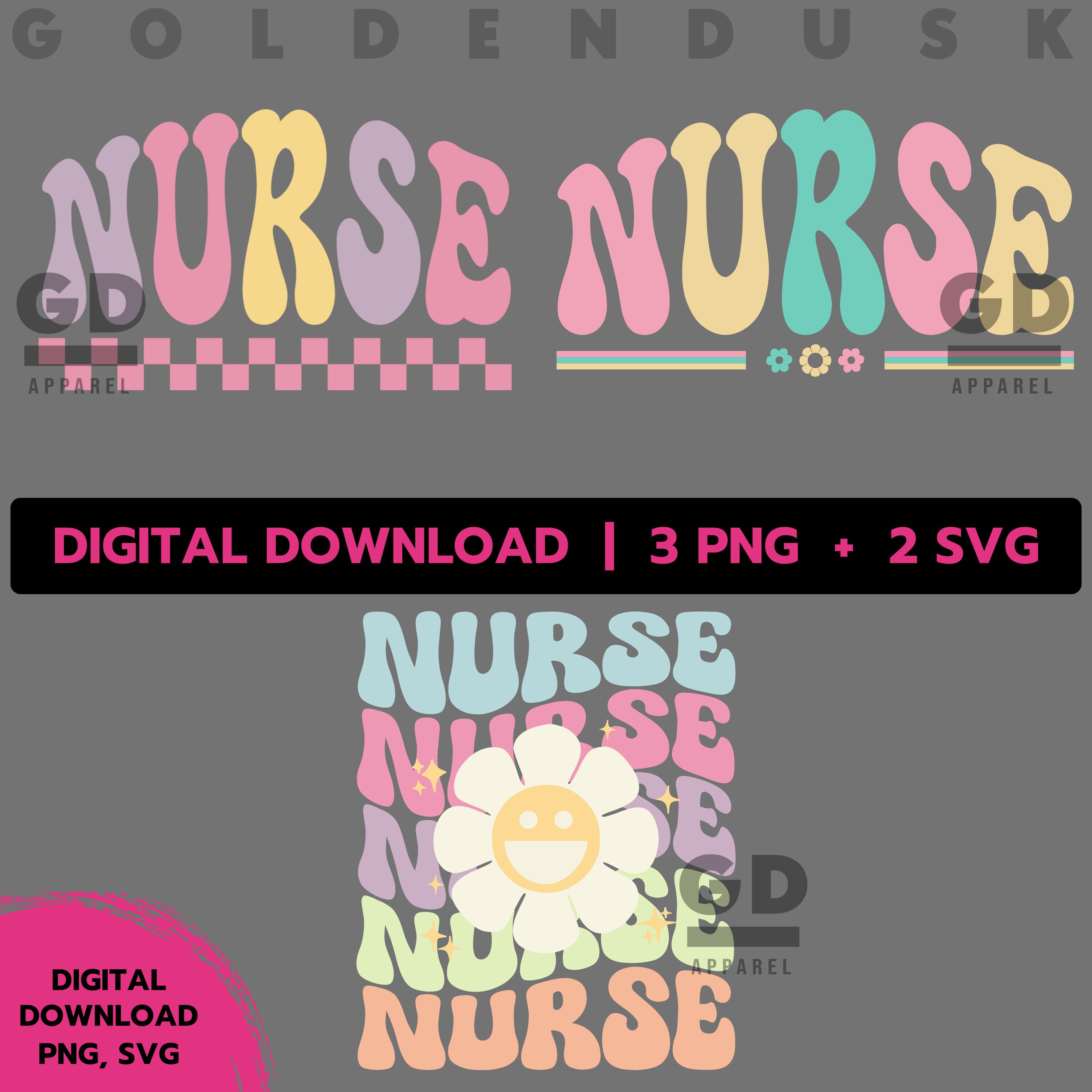 Retro Nurse Png Bundle Nurse Svg Bundle Retro Svg Nursing - Etsy