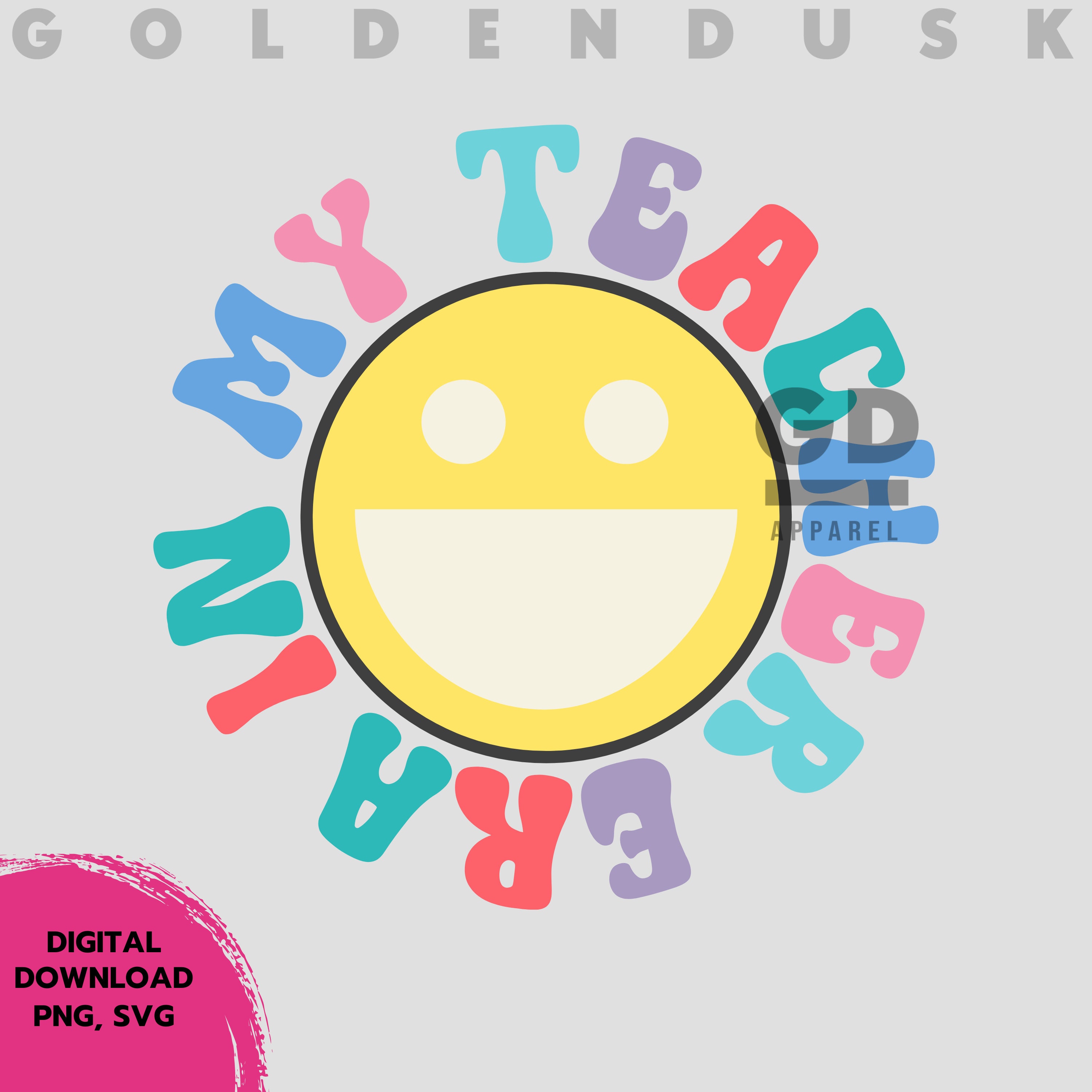 Retro Teacher Png Back to School Png, Retro School Png, Back to School ...