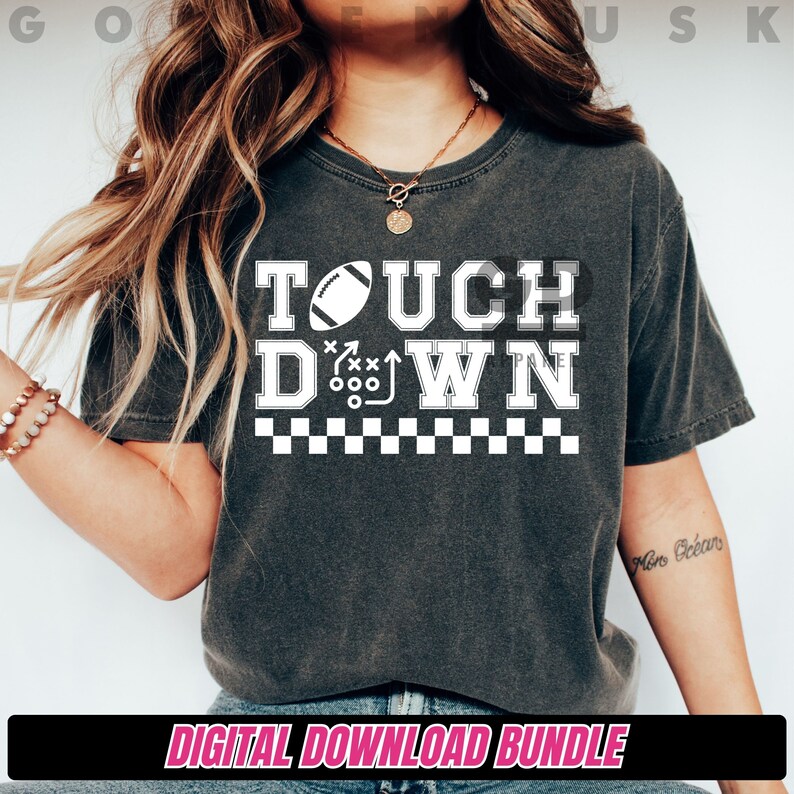Retro Football Png Bundle Football Svg Bundle Touchdown Png - Etsy