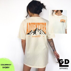 Adventure Shirt Adventure Awaits Shirt, Camping Shirt, Hiking Shirt ...