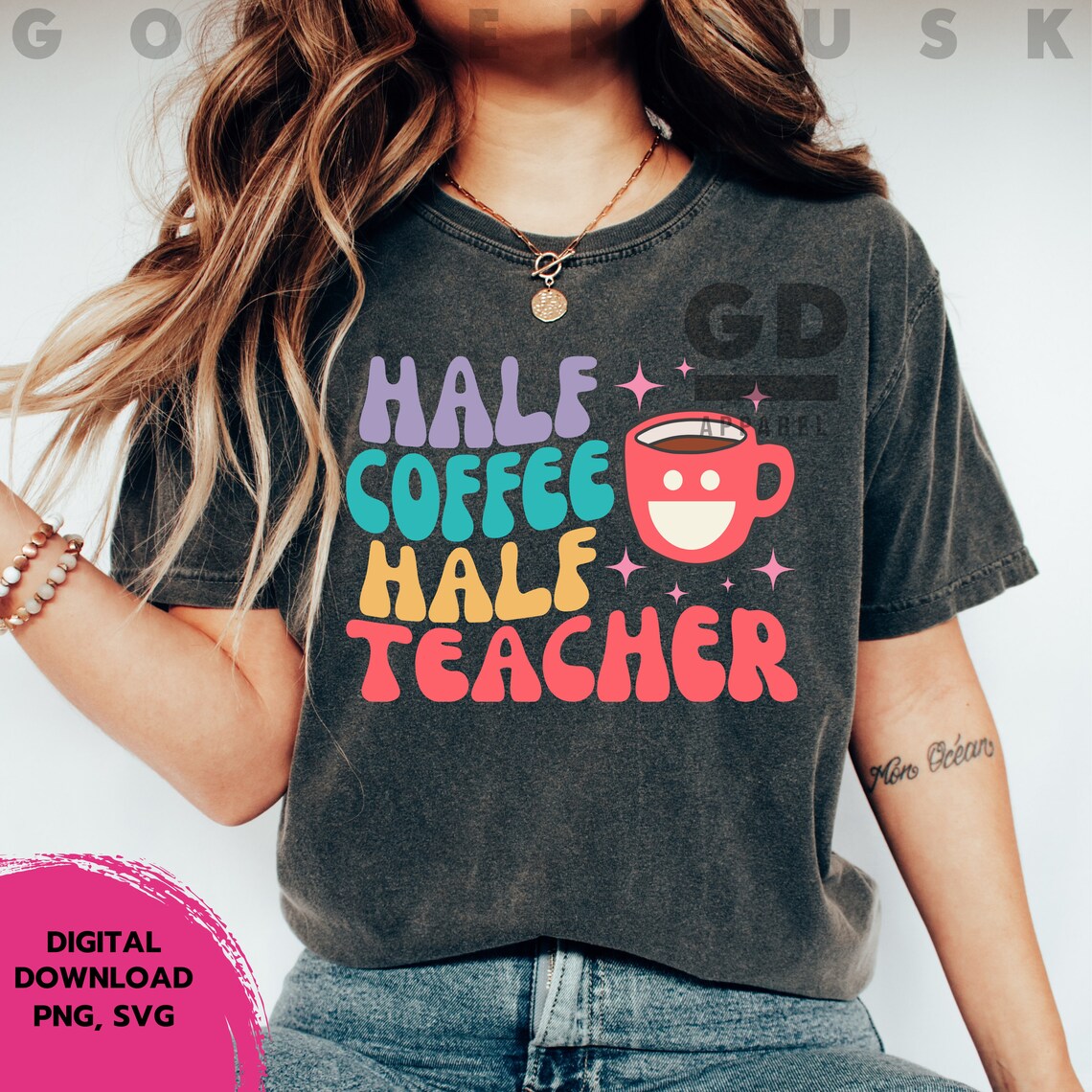 Back to School Png Bundle, Teacher Png, Coffee Svg Bundle, Retro School ...