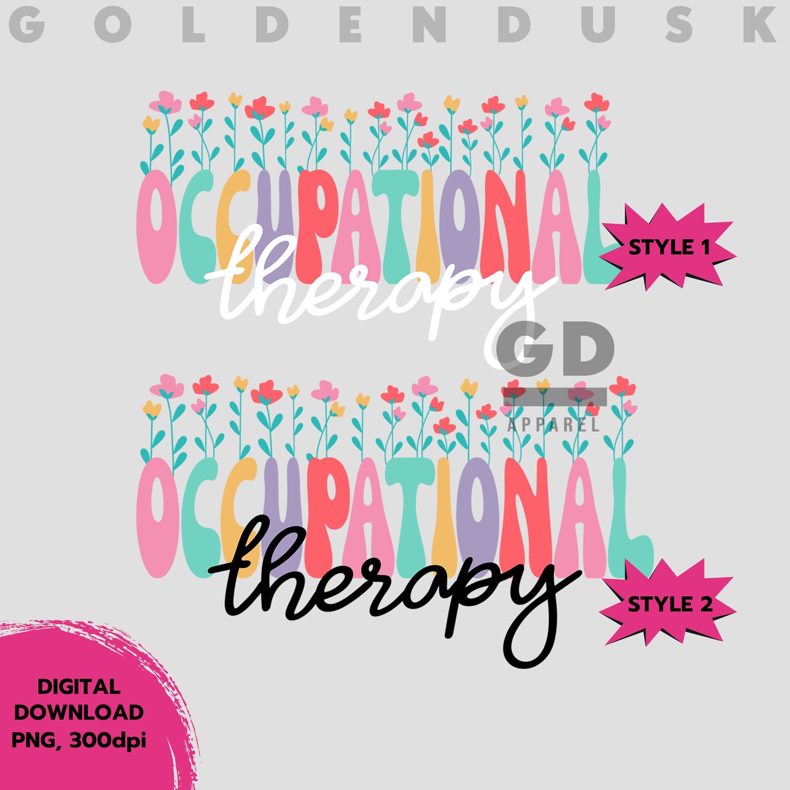 Occupational Therapy Png Healthcare Png Therapy Png Retro - Etsy