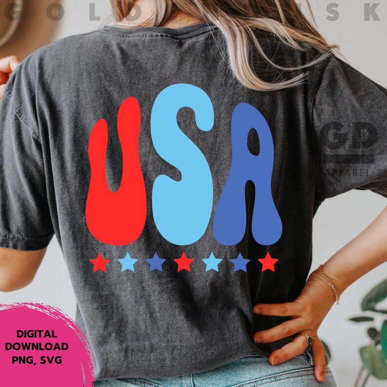 Retro USA Png Retro Png Bundle USA Png USA Svg Retro - Etsy