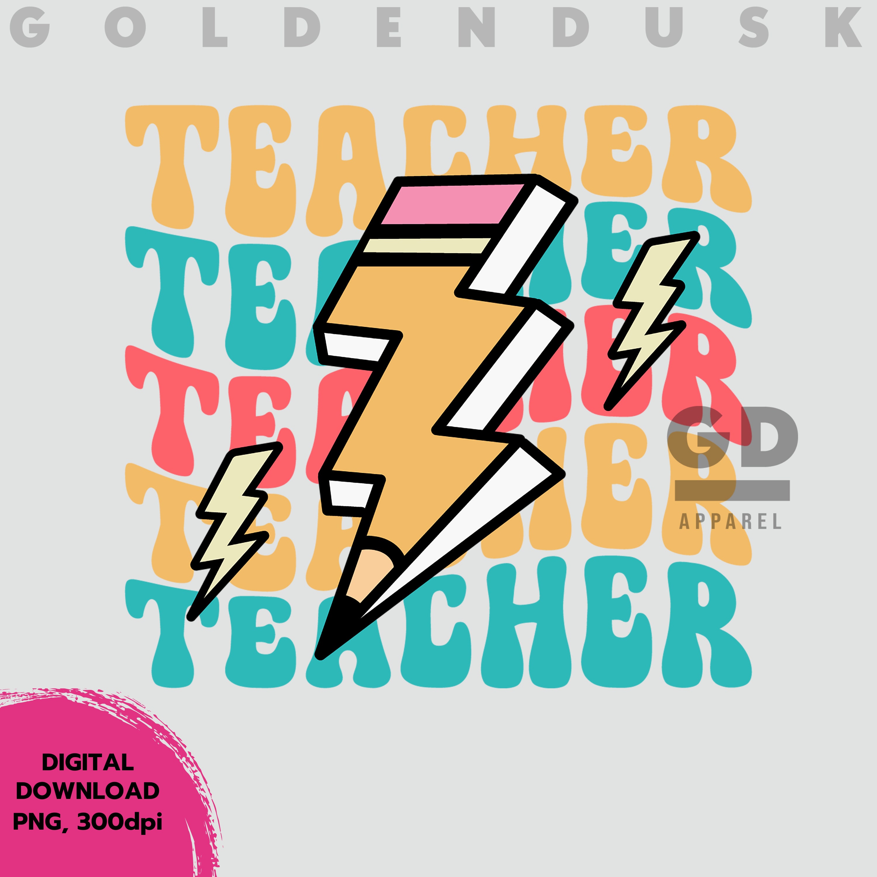 Retro Teacher Png Back to School Png, Retro School Png, Teacher Png ...