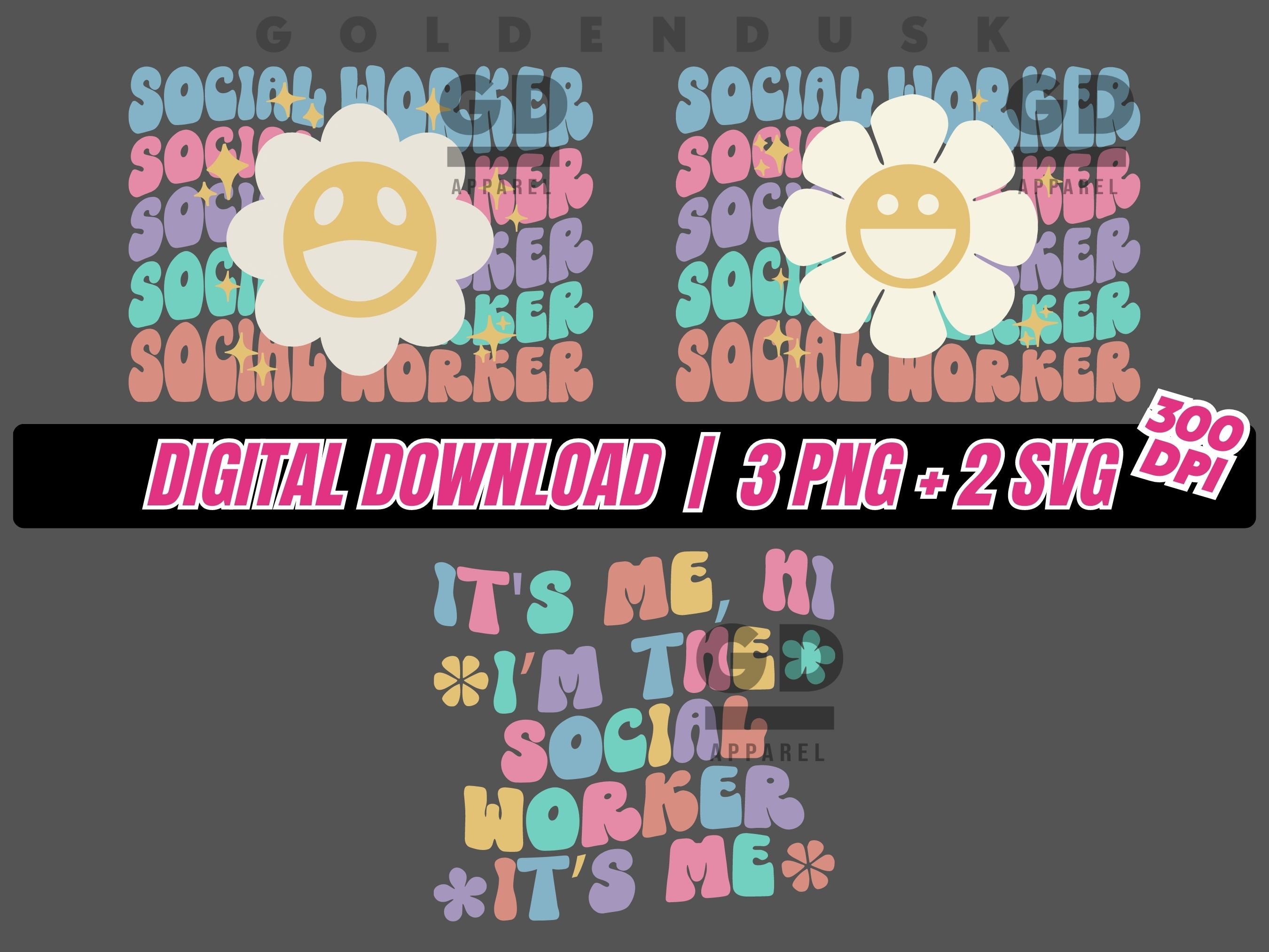 Social Worker Png, Social Worker Svg, Retro Svg Bundle, Social Work Png ...