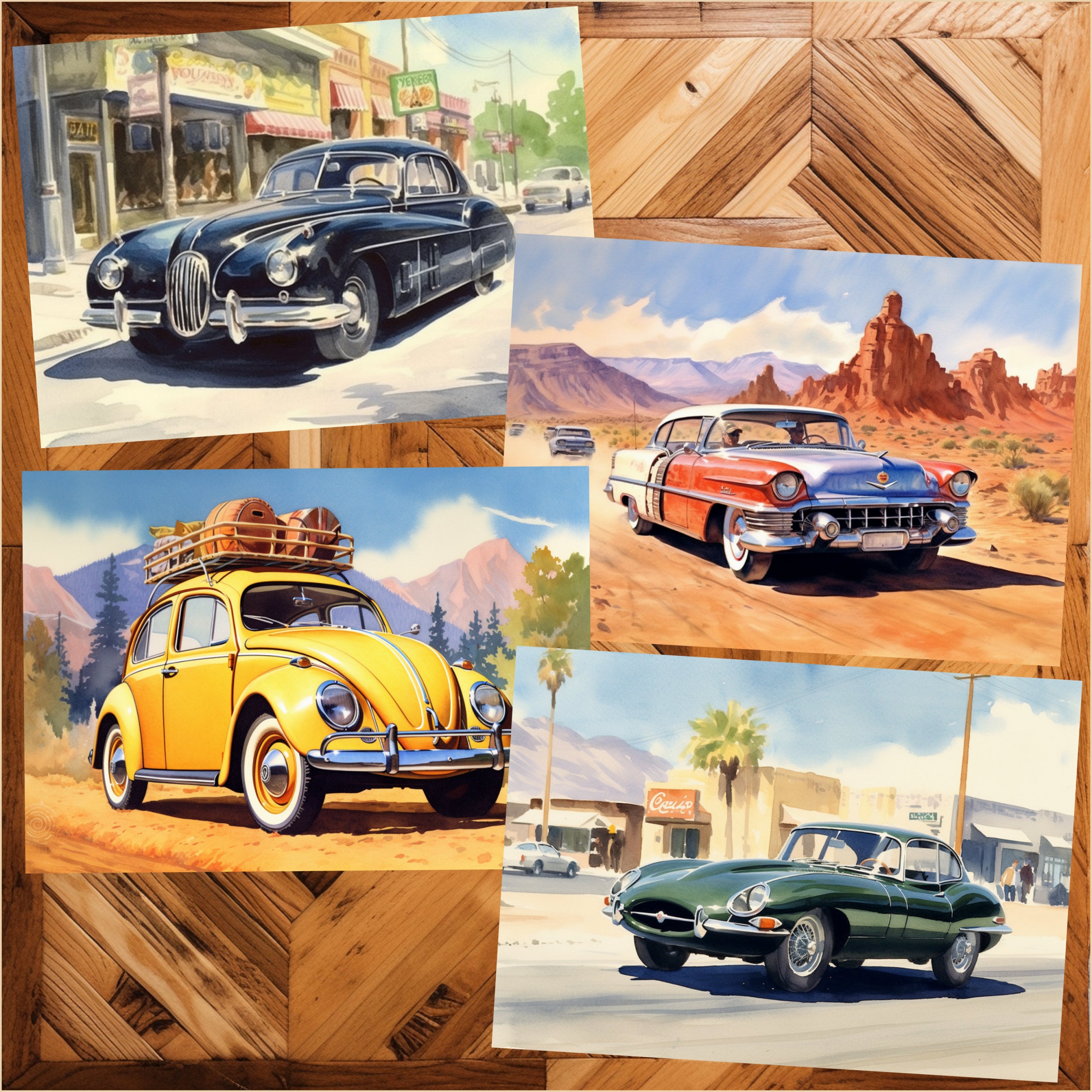 Vintage Cars Postcards, Cars Postcards, American Postcards, Cars ...