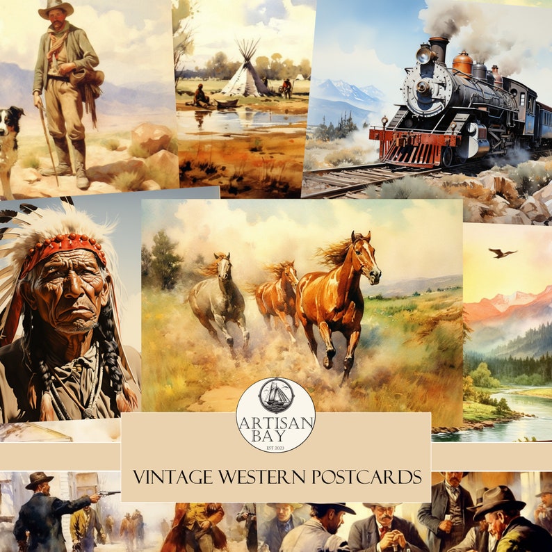 Vintage Western Postcards, American Postcards, Wild West, Postcards ...