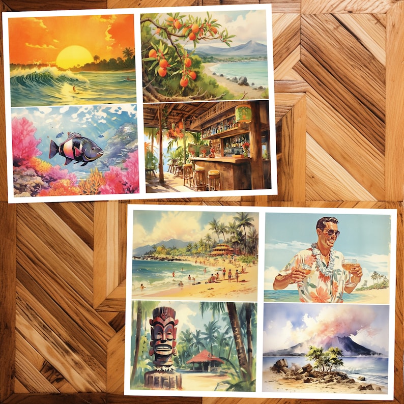 Vintage Hawaiian Postcards, Hawaii Postcards, Tropical Postcards ...