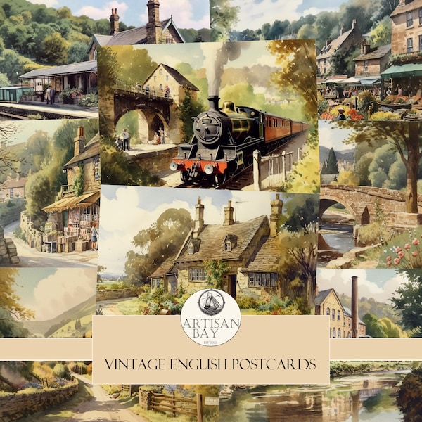 English Countryside Postcards - Etsy