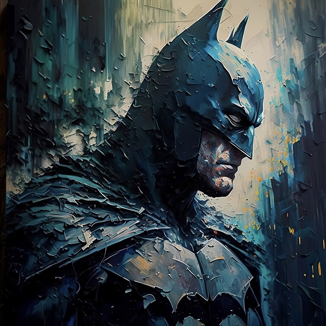Batman Acrylic Painting Signed and Numbered Print Limited Run - Etsy
