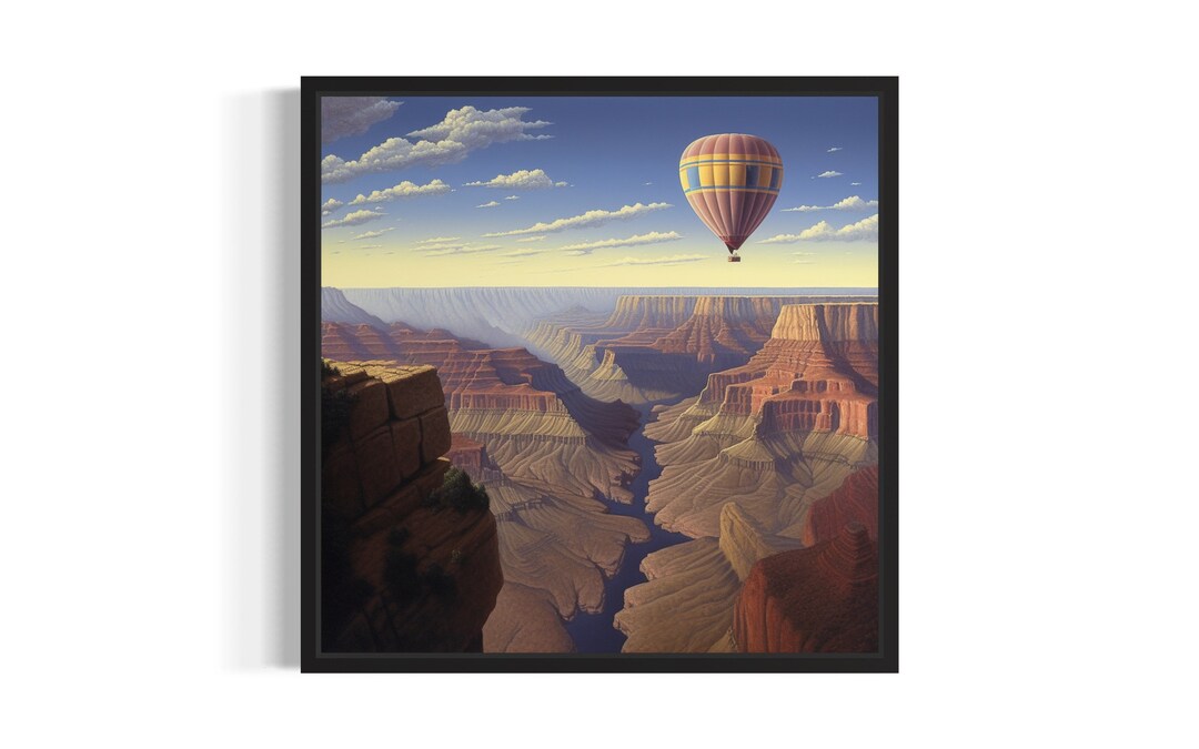 The Grand Canyon, Rafal Olbinski Style Art Signed and Numbered Print ...