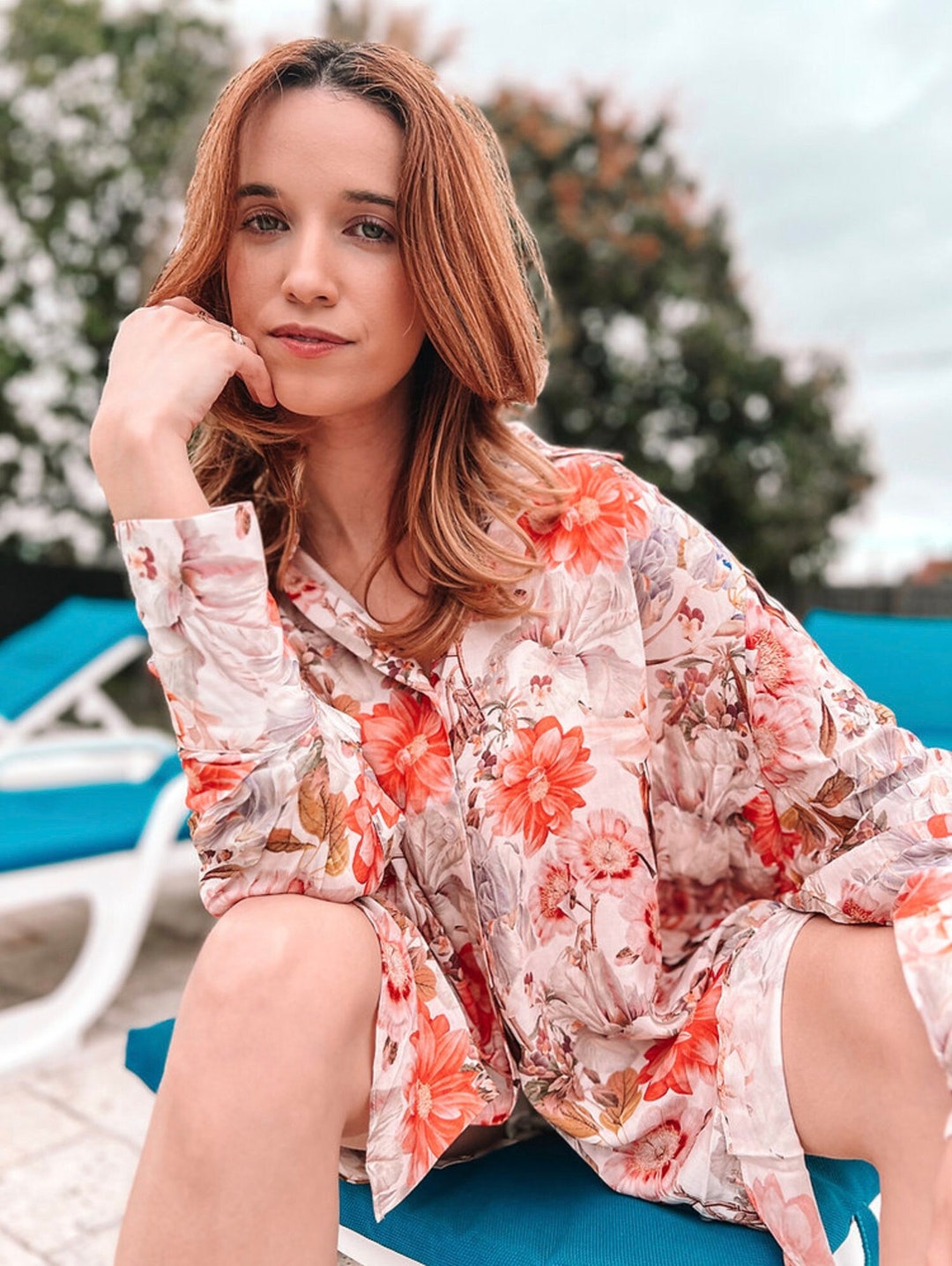Skylah Print Blouse for Women - Etsy