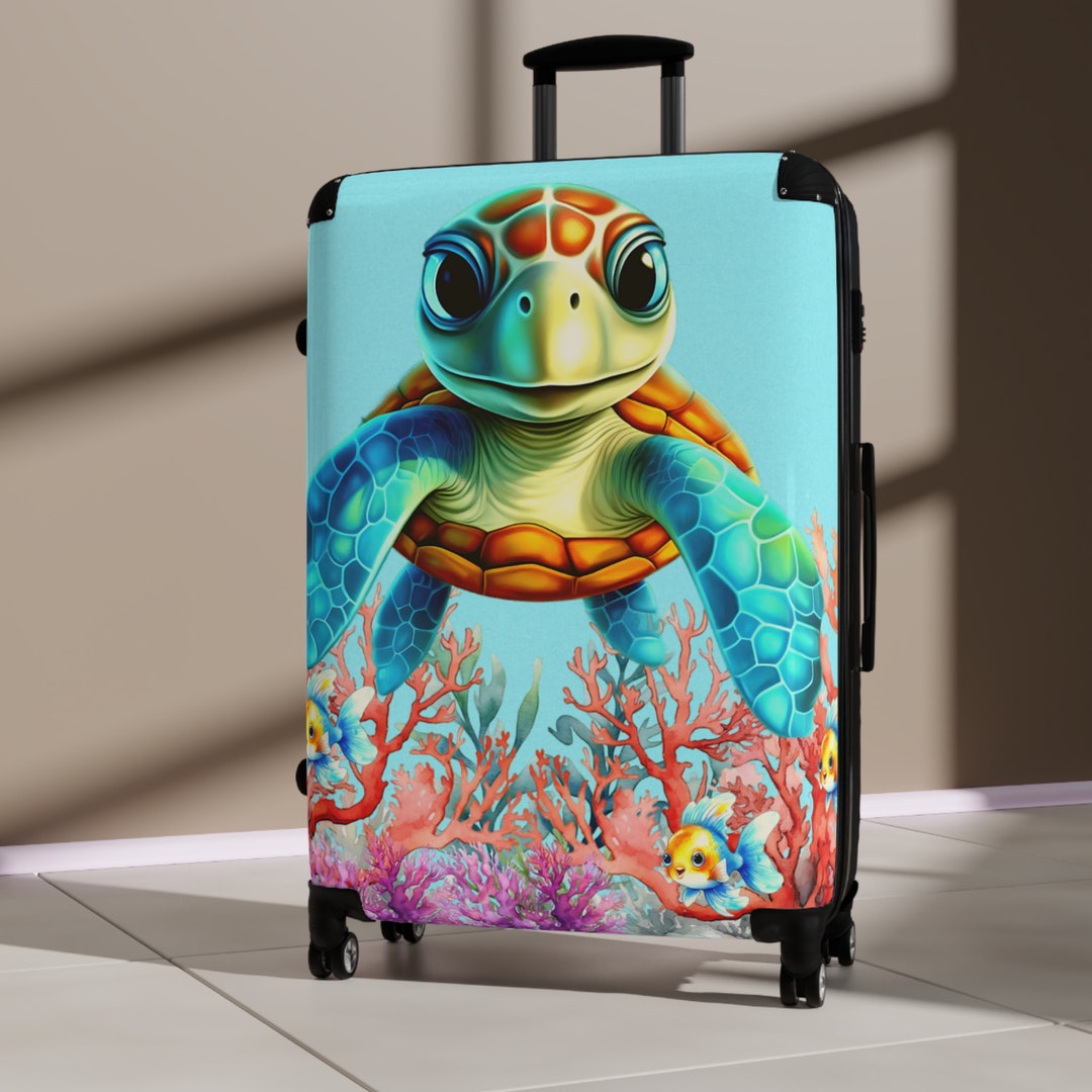 Suitcase With Swivel Wheels Available in Multiple Sizes - Etsy