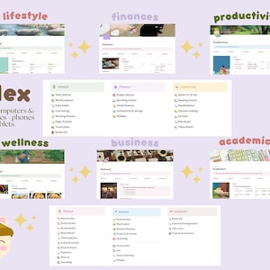 All in One Notion Template Aesthetic Ultimate Life Planner Cute Notion ...