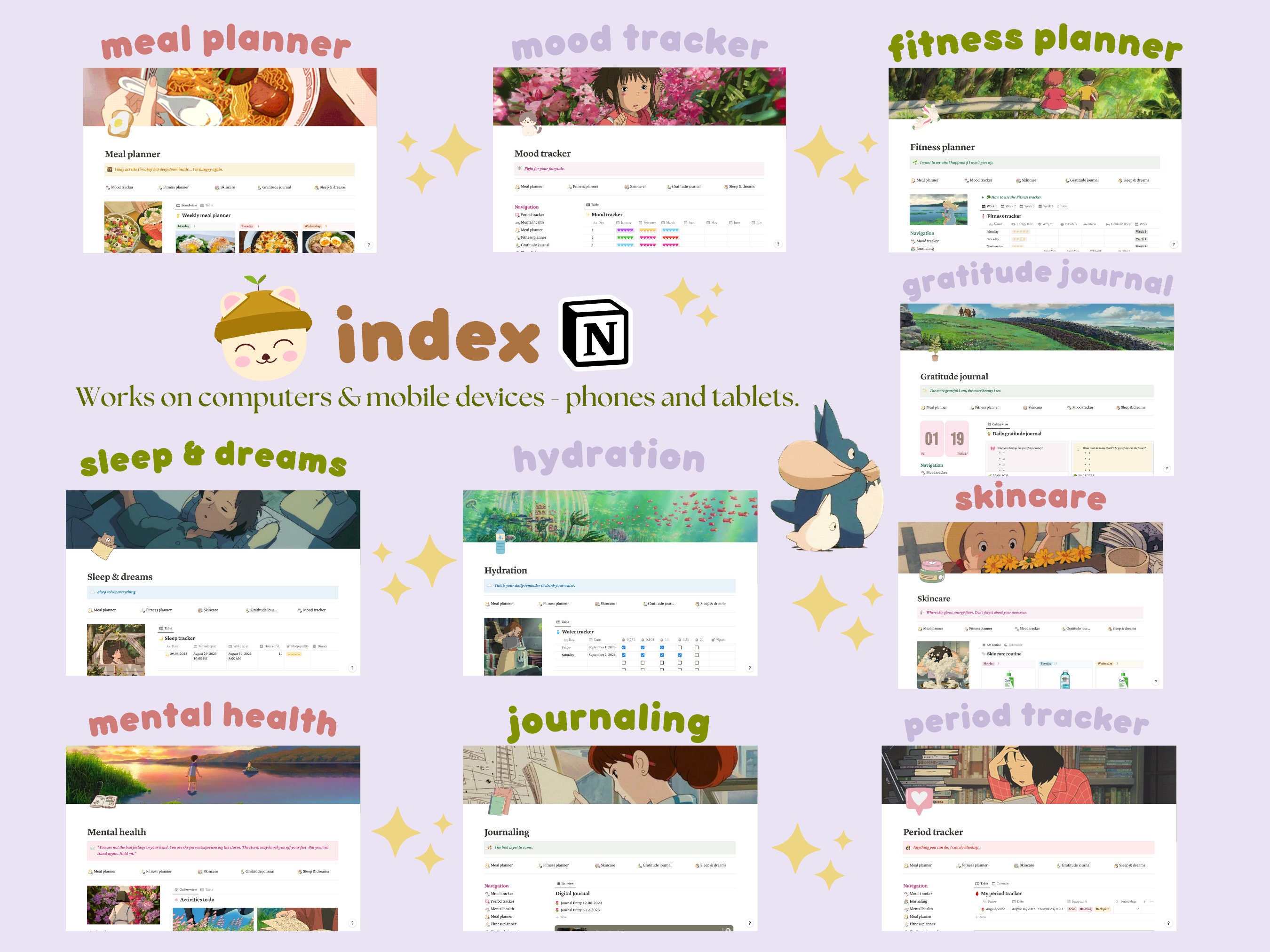 Notion Wellness Template Fitness Tracker Health and Self Care Notion ...