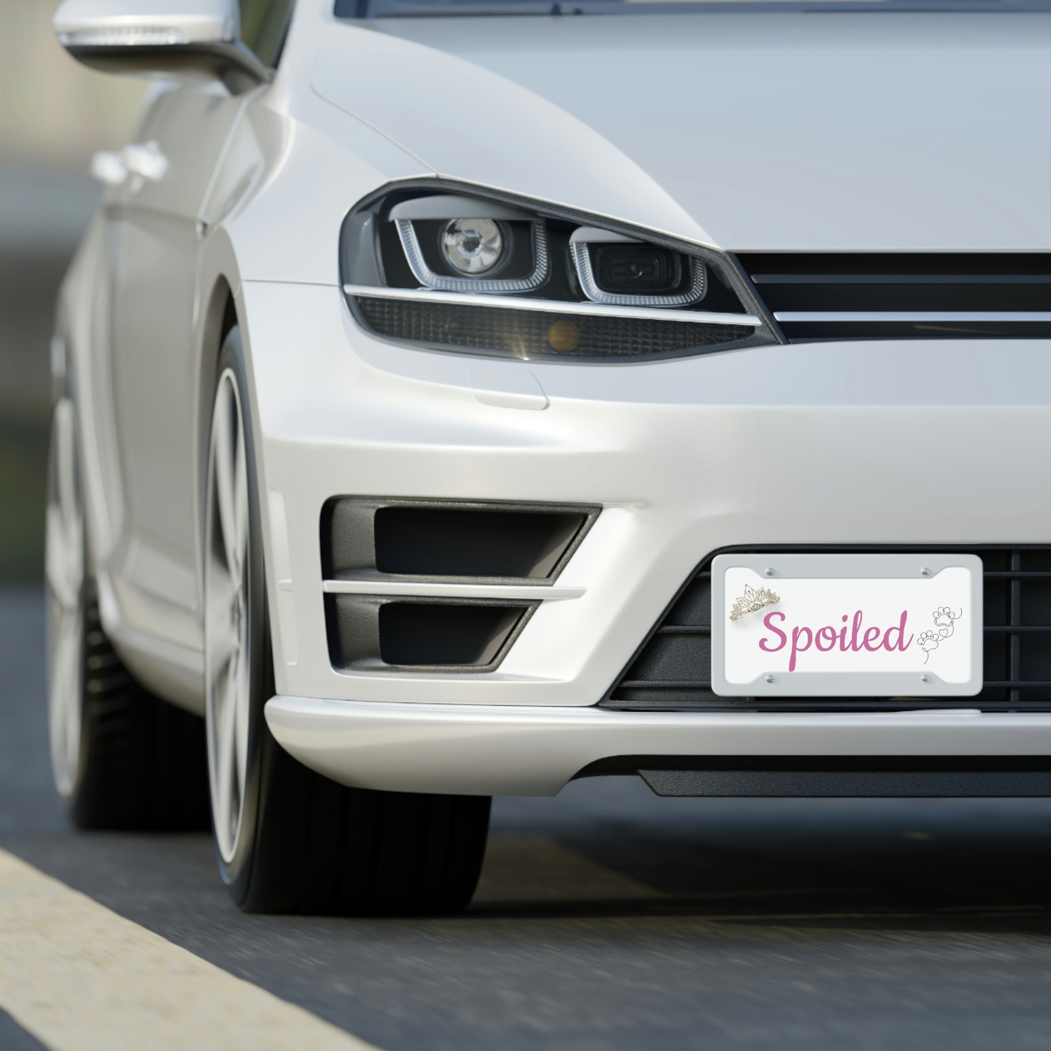 Spoiled License Plate - Etsy
